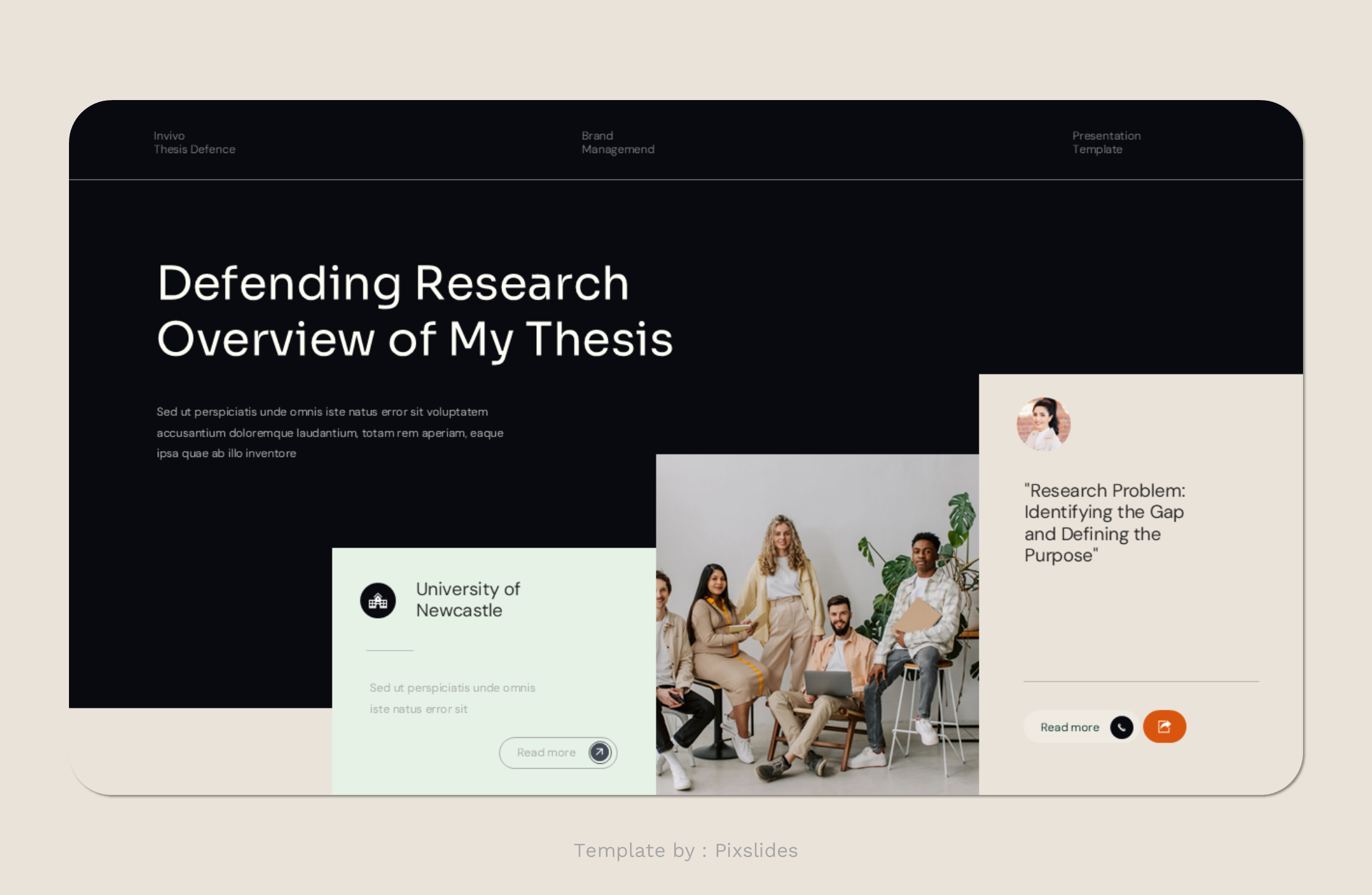 Invivo - Thesis Research Defense PowerPoint Presentation Template ...