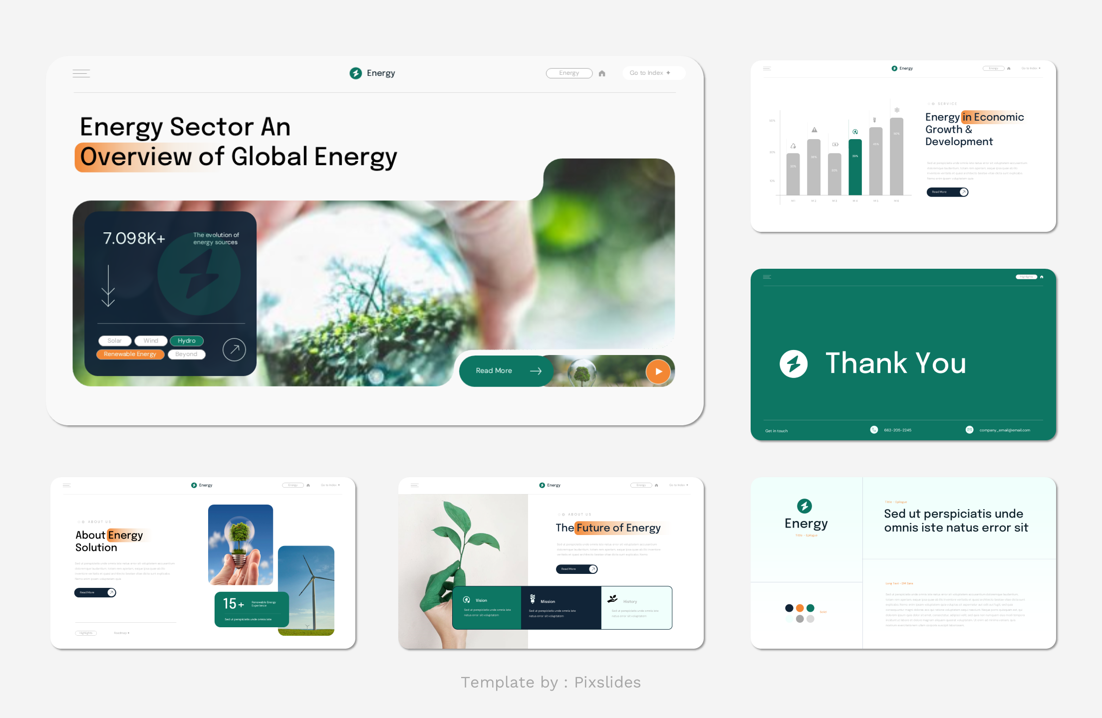 Energy Solution PowerPoint Presentation Template, Presentation Templates