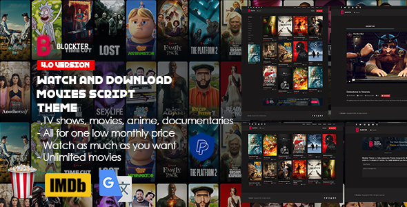 Blockter - Watch and download Movies Script Theme by Meteros | CodeCanyon