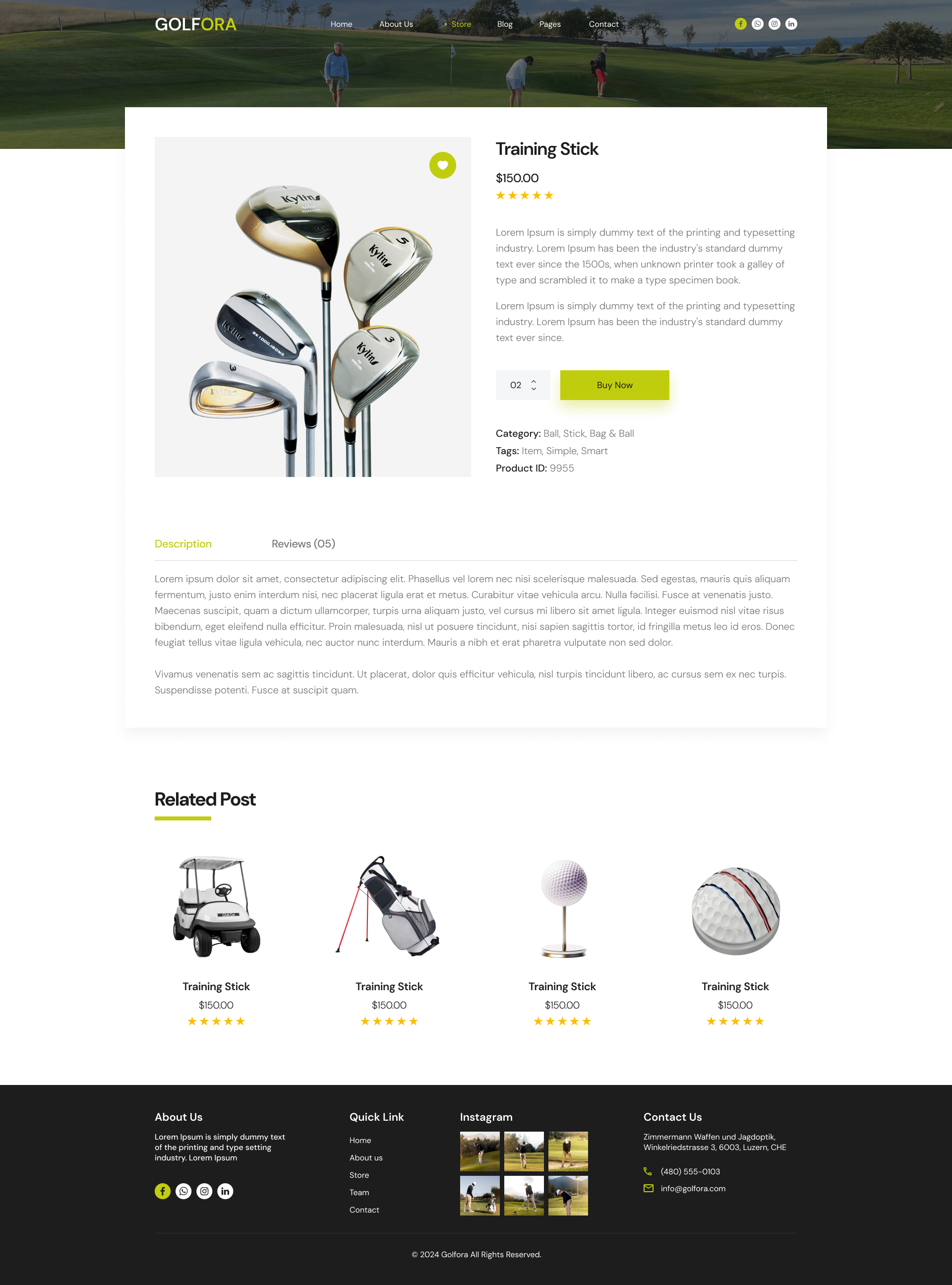 Golfora - Golf Club & Sports Figma Template by wpbunch | ThemeForest