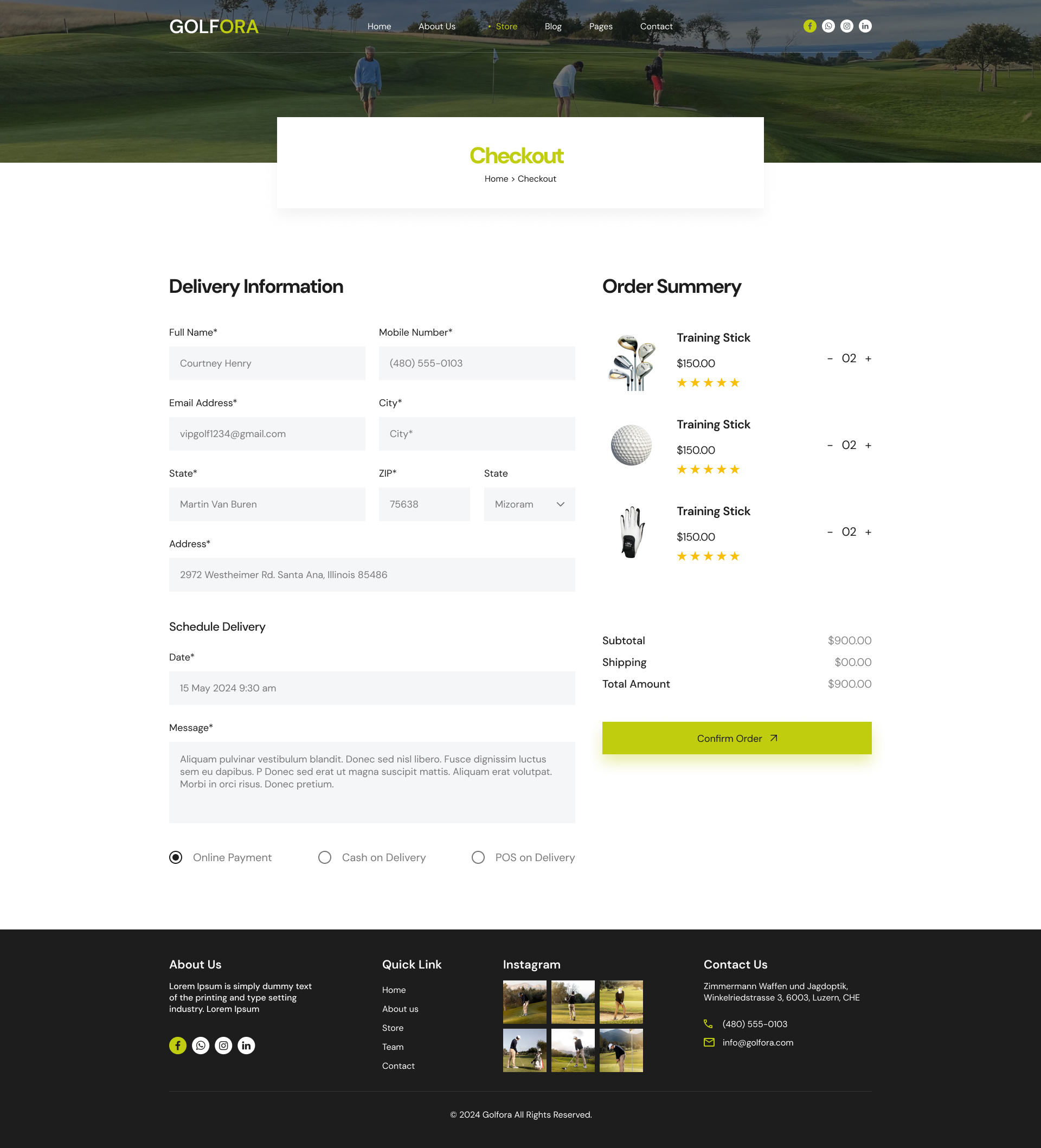 Golfora - Golf Club & Sports Figma Template by wpbunch | ThemeForest