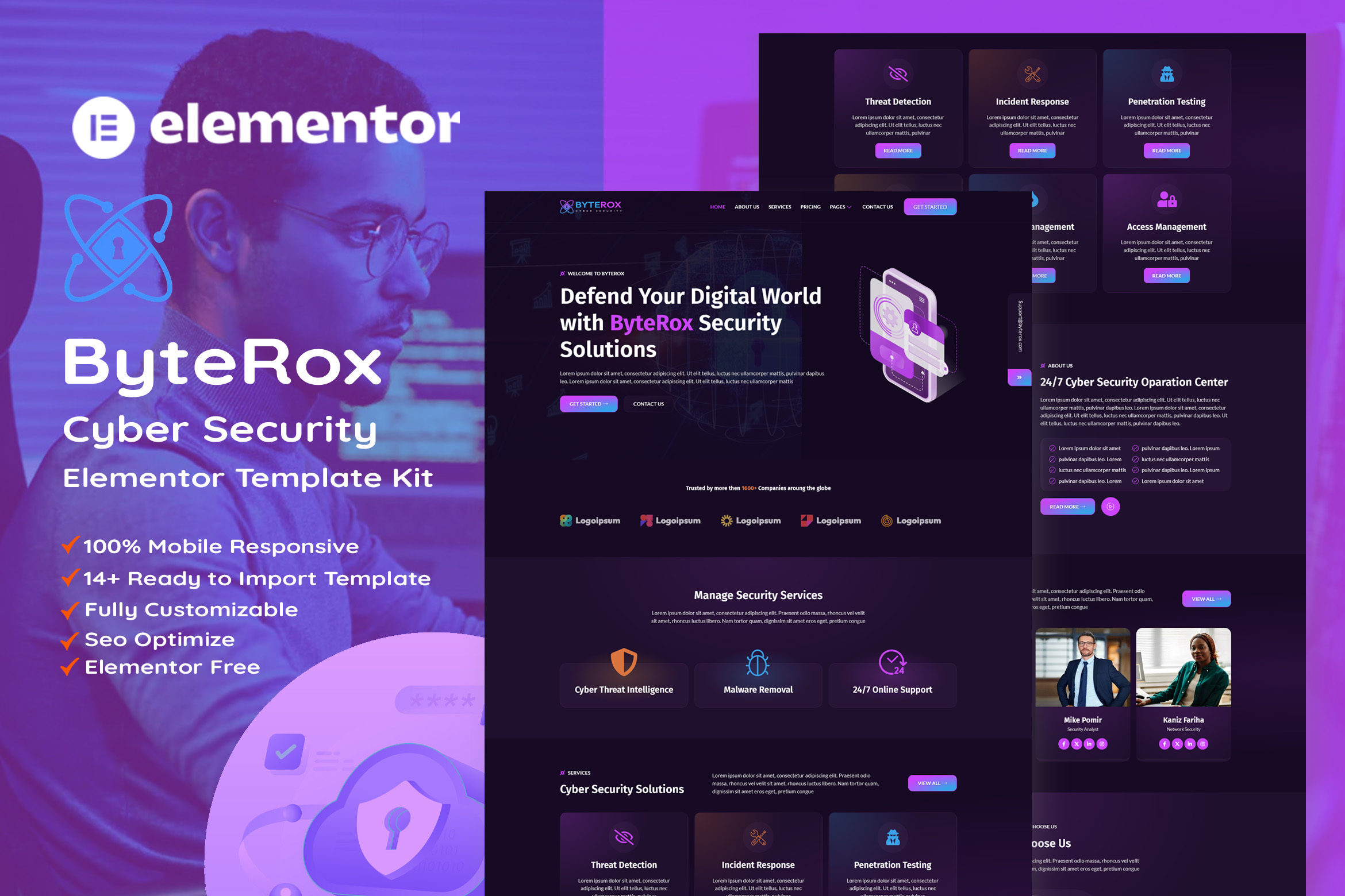 ByteRox - Cyber Security Elementor Template Kit by Rox_Themes | ThemeForest
