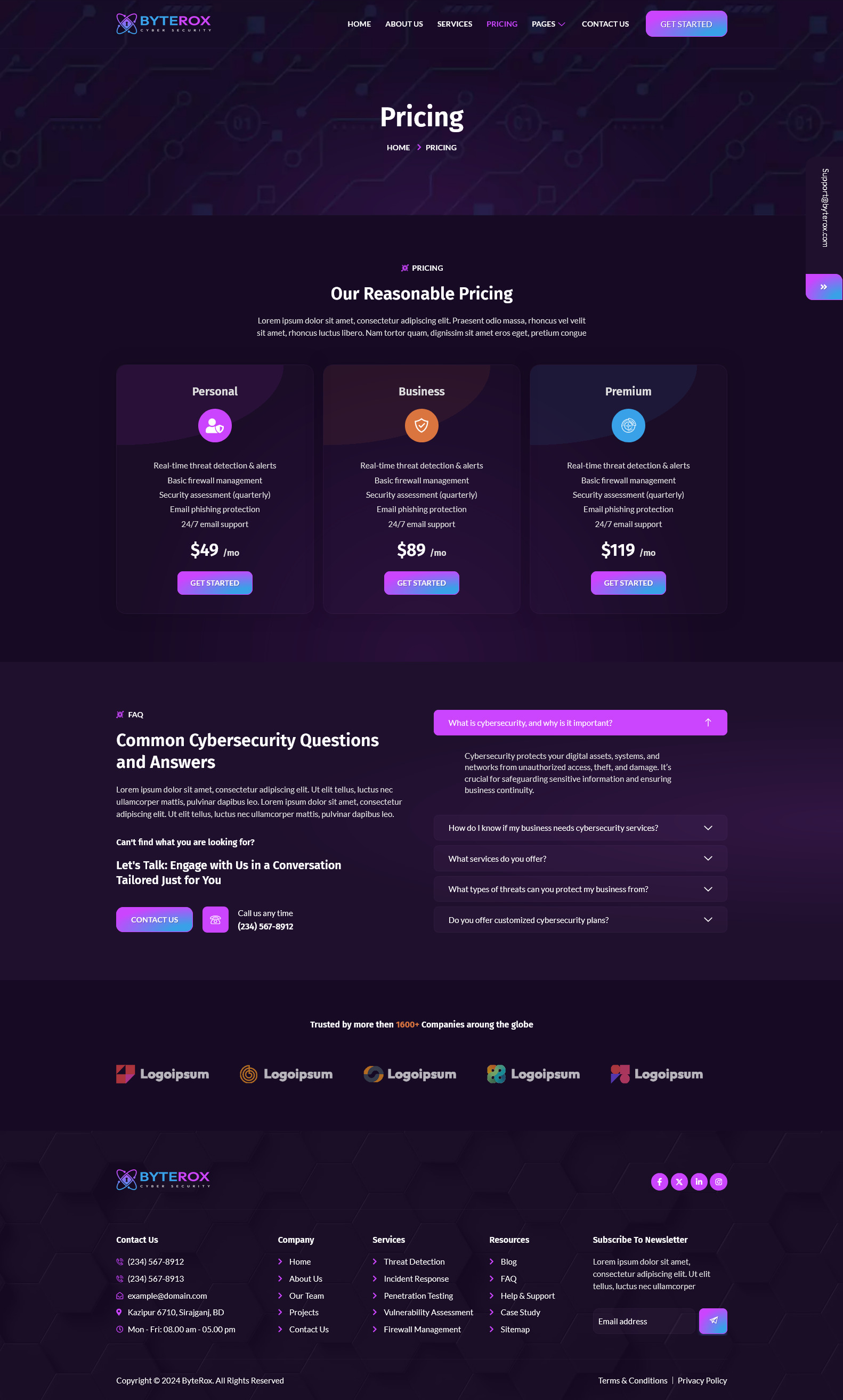ByteRox - Cyber Security Elementor Template Kit by Rox_Themes | ThemeForest