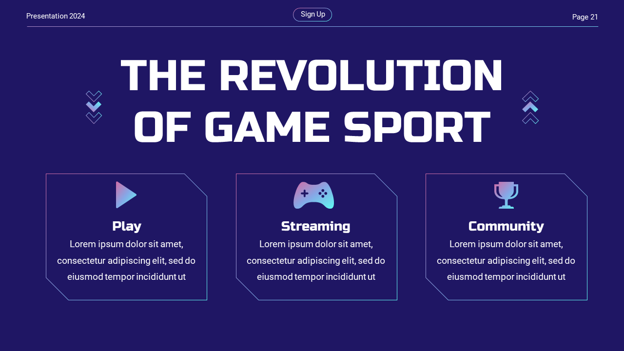 Game Sport Esport Presentation Template, Presentation Templates ...