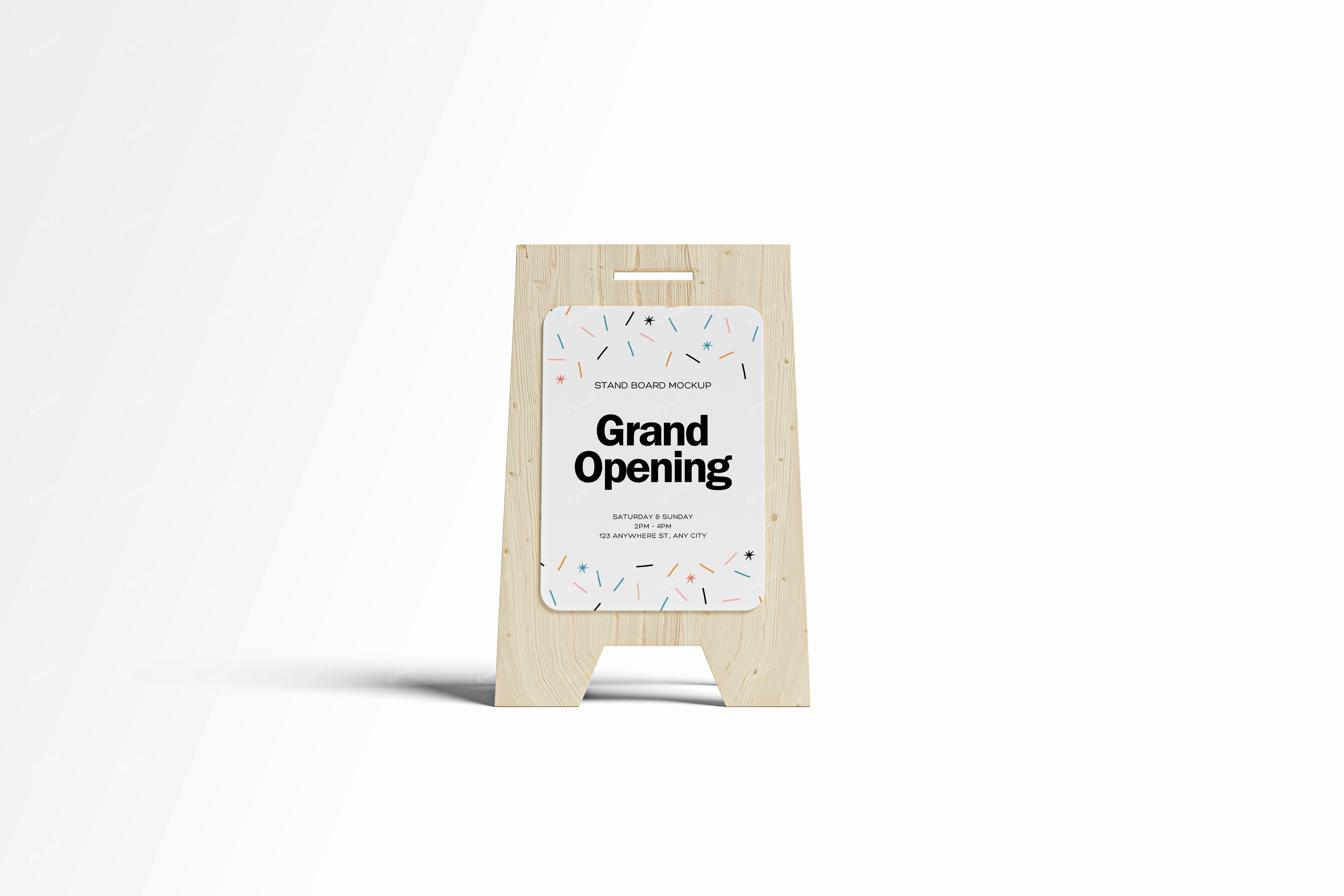 Stand Board Mockup, Graphics | GraphicRiver