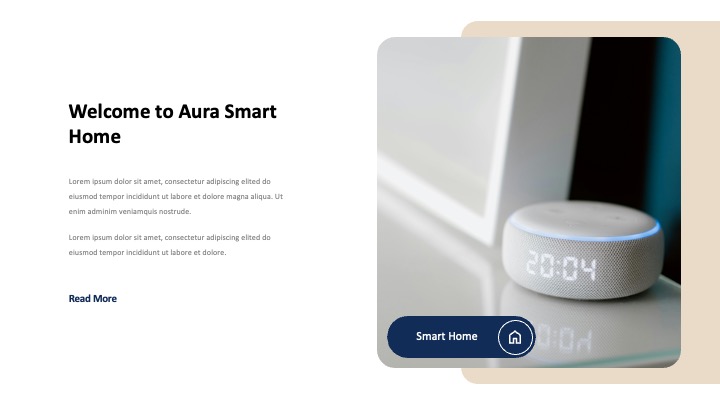 Aura Home - Smart Home Presentation Powerpoint Template, Presentation ...
