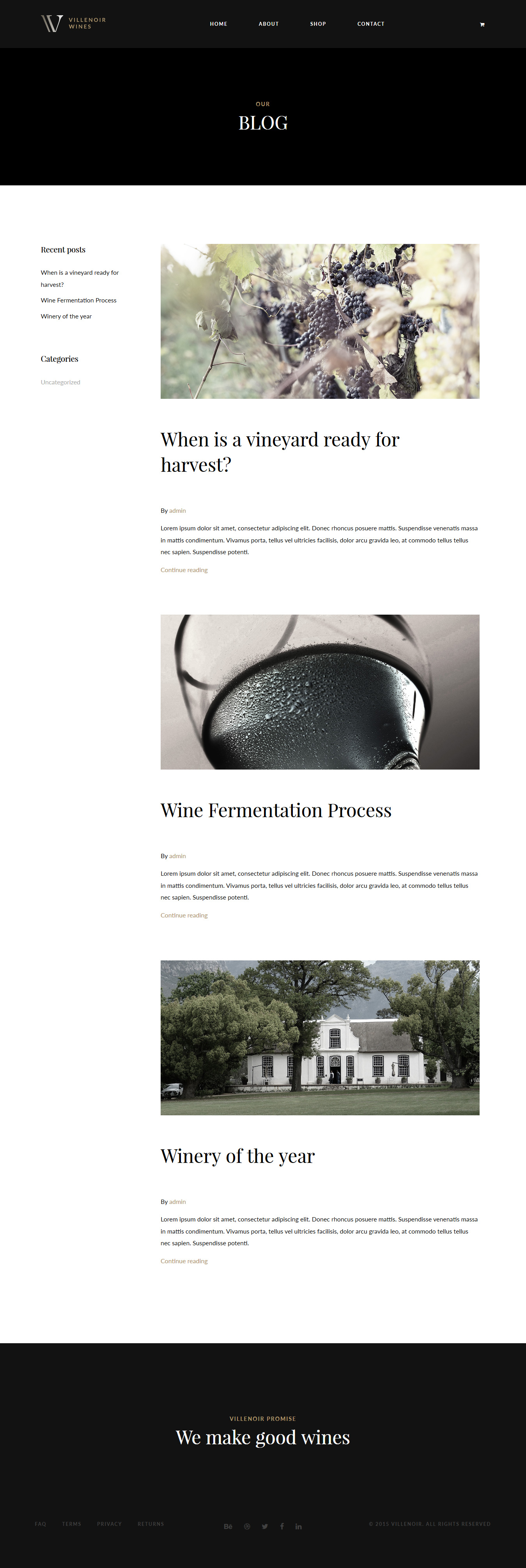 Villenoir - Vineyard & Wine WordPress Theme by disgogo | ThemeForest