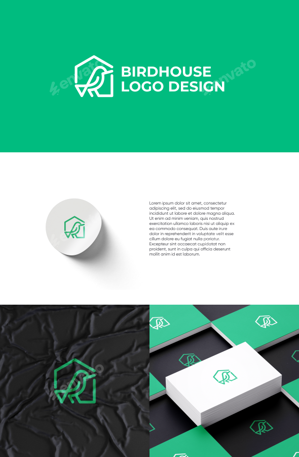 Birdhouse Logo Template, Logo Templates | GraphicRiver