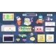 Retro Computer Interface Stickers, Vectors | GraphicRiver