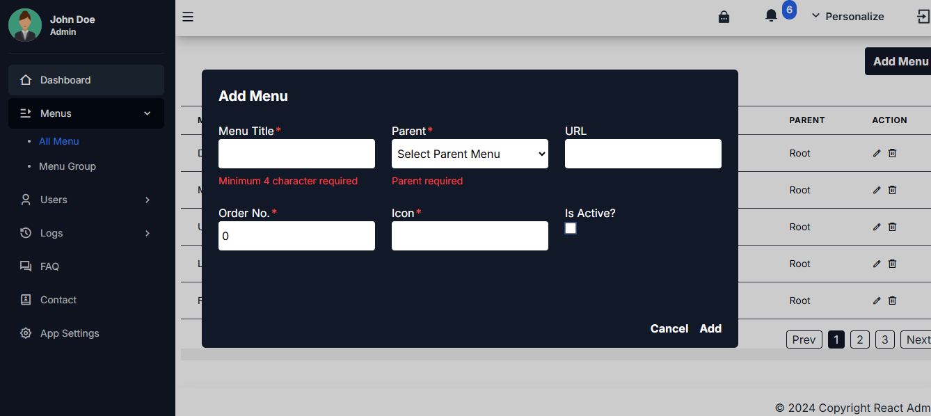 Admin PLUS - React Admin Template with .NET Core 8 by Sangib_123saha