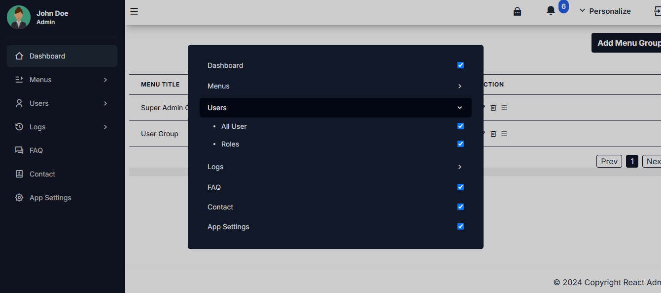 Admin PLUS - React Admin Template with .NET Core 8 by Sangib_123saha