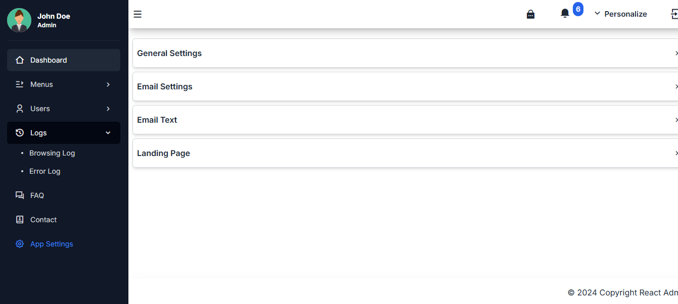 Admin PLUS - React Admin Template with .NET Core 8 by Sangib_123saha