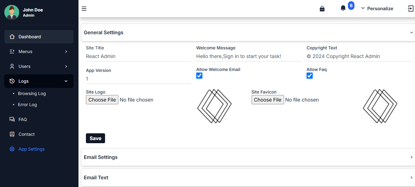 Admin PLUS - React Admin Template with .NET Core 8 by Sangib_123saha