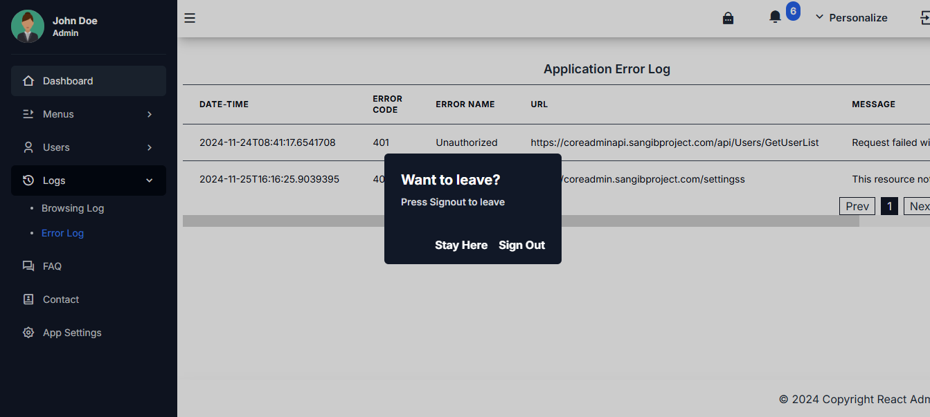 Admin PLUS - React Admin Template with .NET Core 8 by Sangib_123saha