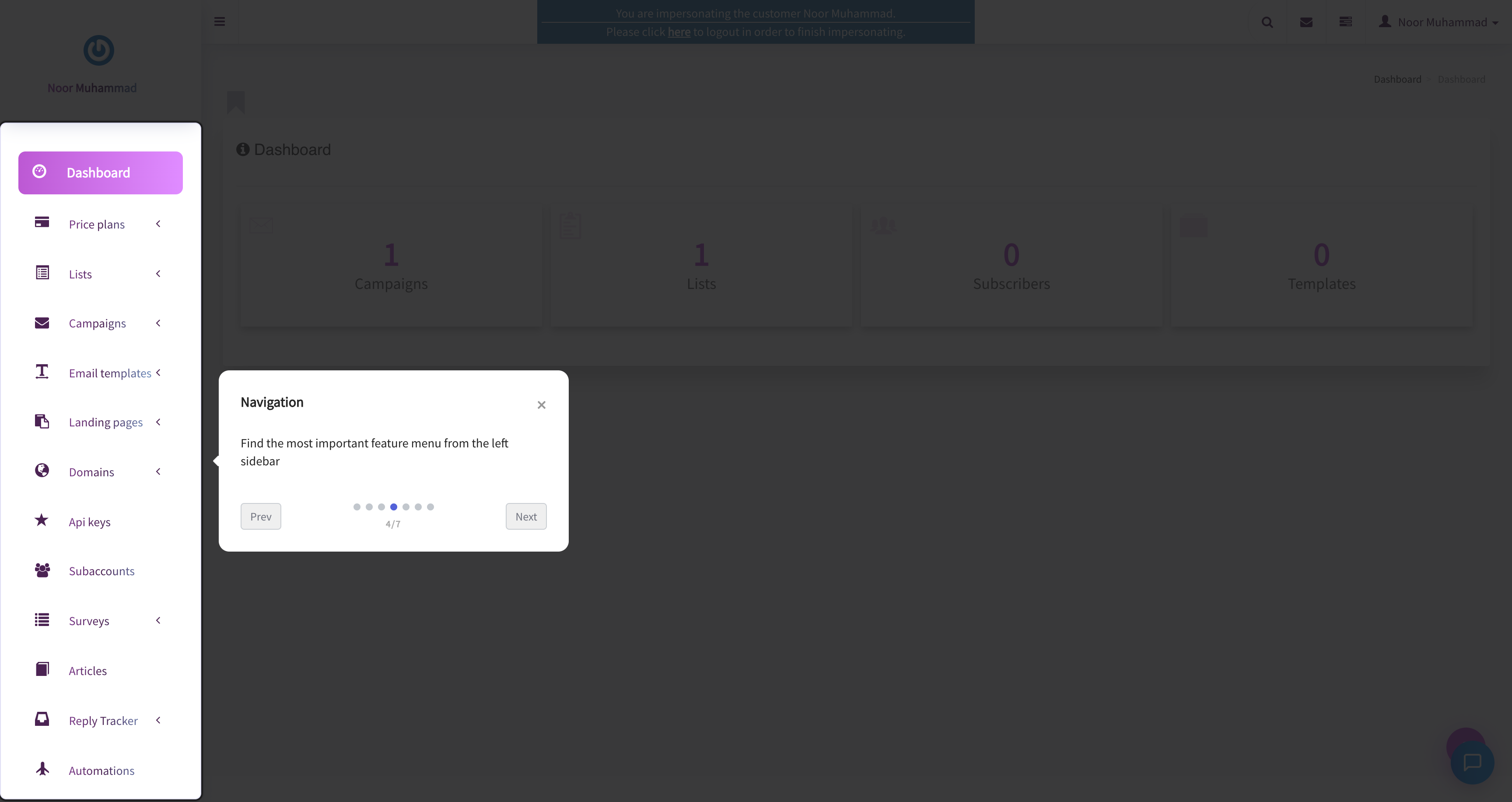 Tour Guide Builder for MailWizz EMA – Zero-Code Onboarding and Walkthroughs by ulutfa