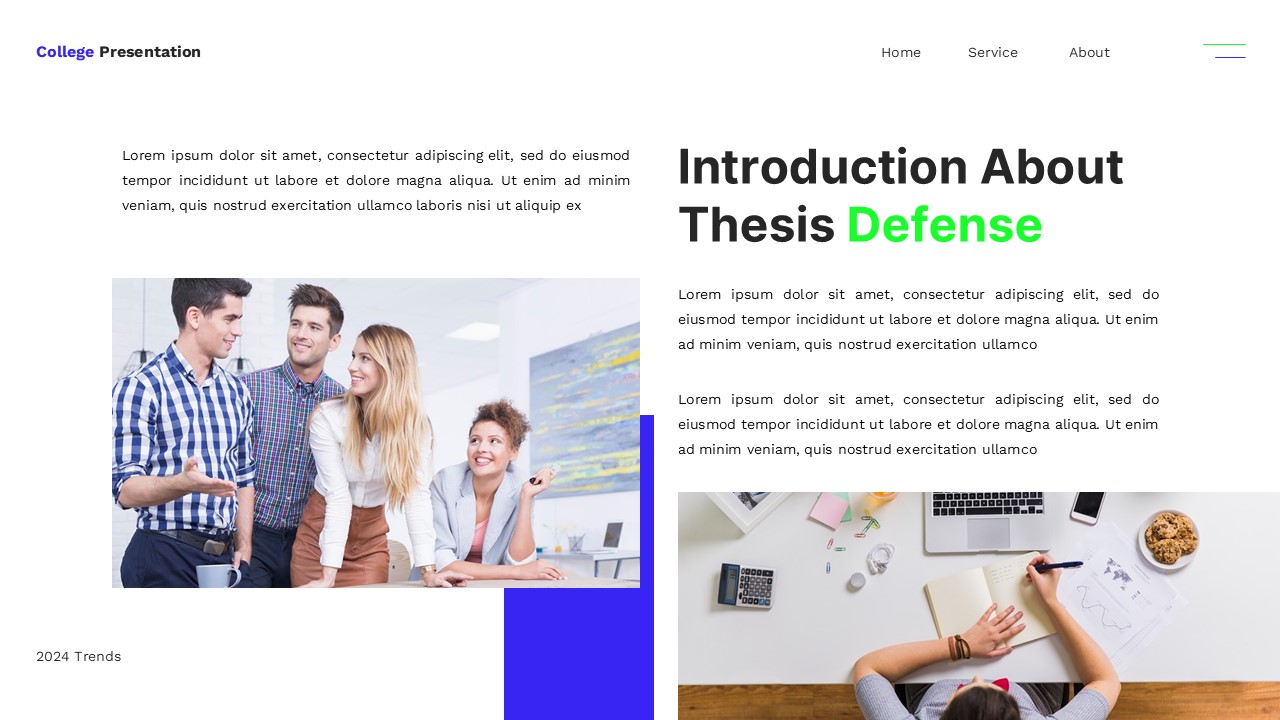 Thesis Defense - College Google Slide Templates, Presentation Templates