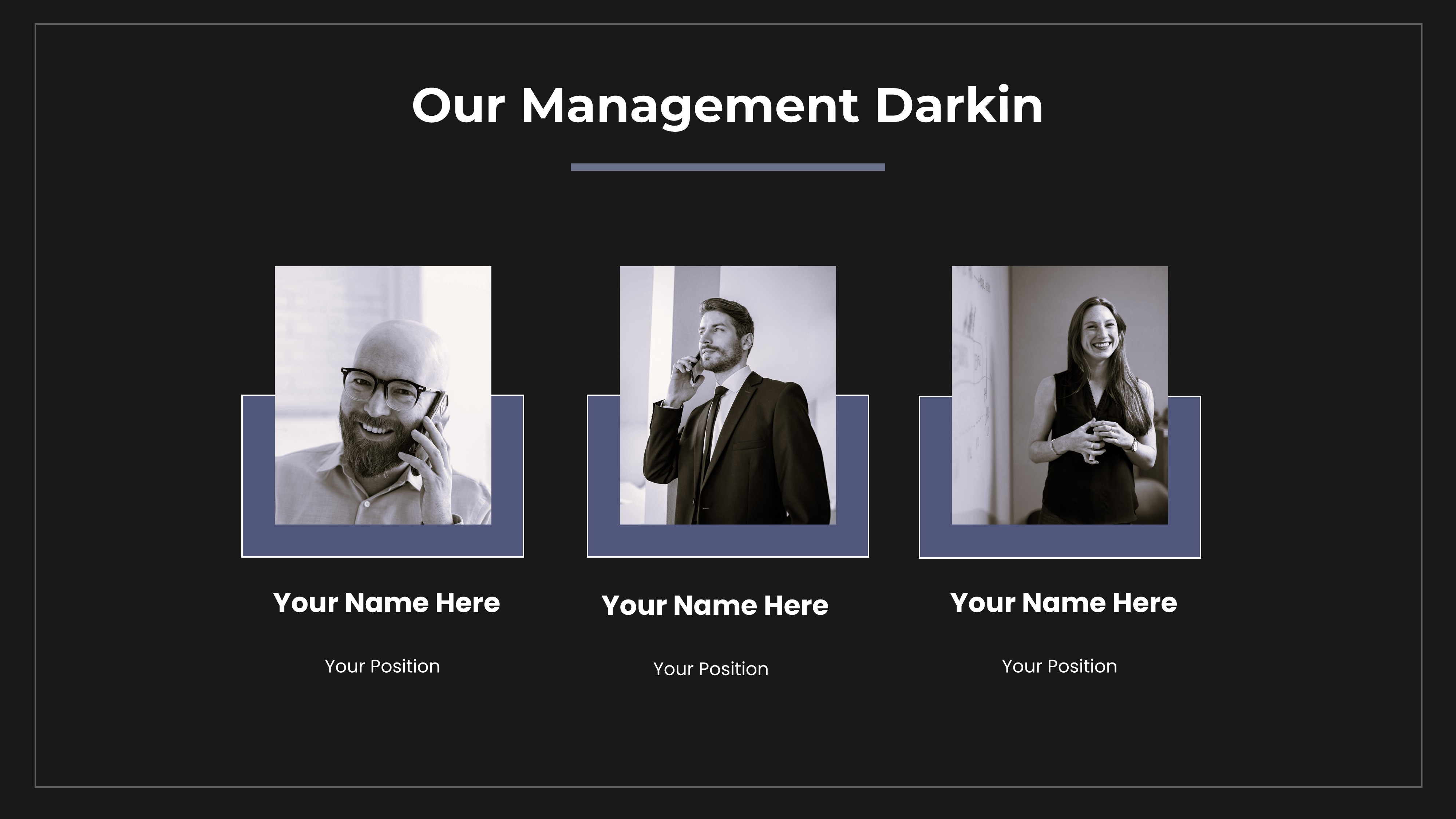 Darkin - Business Dark Theme Google Slides, Presentation Templates