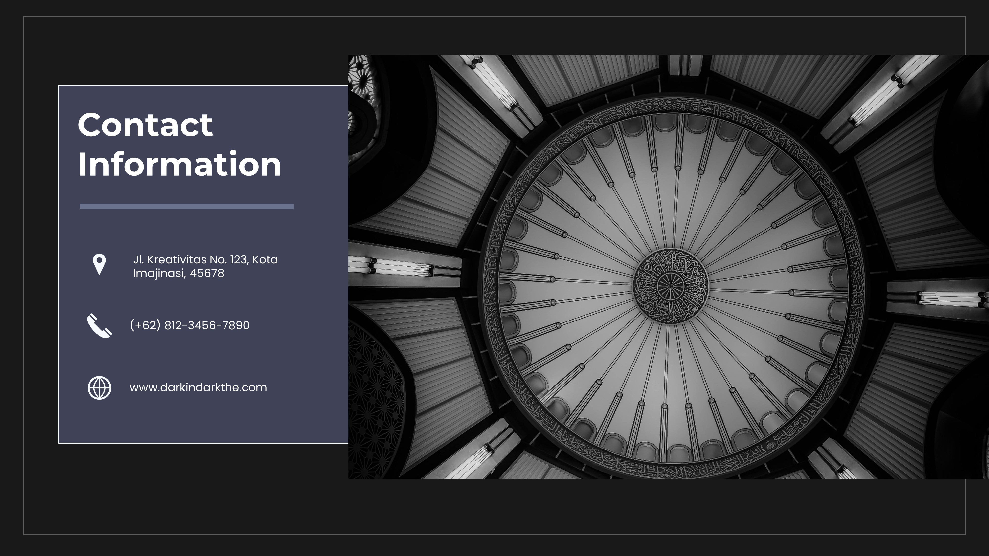 Darkin - Business Dark Theme Google Slides, Presentation Templates