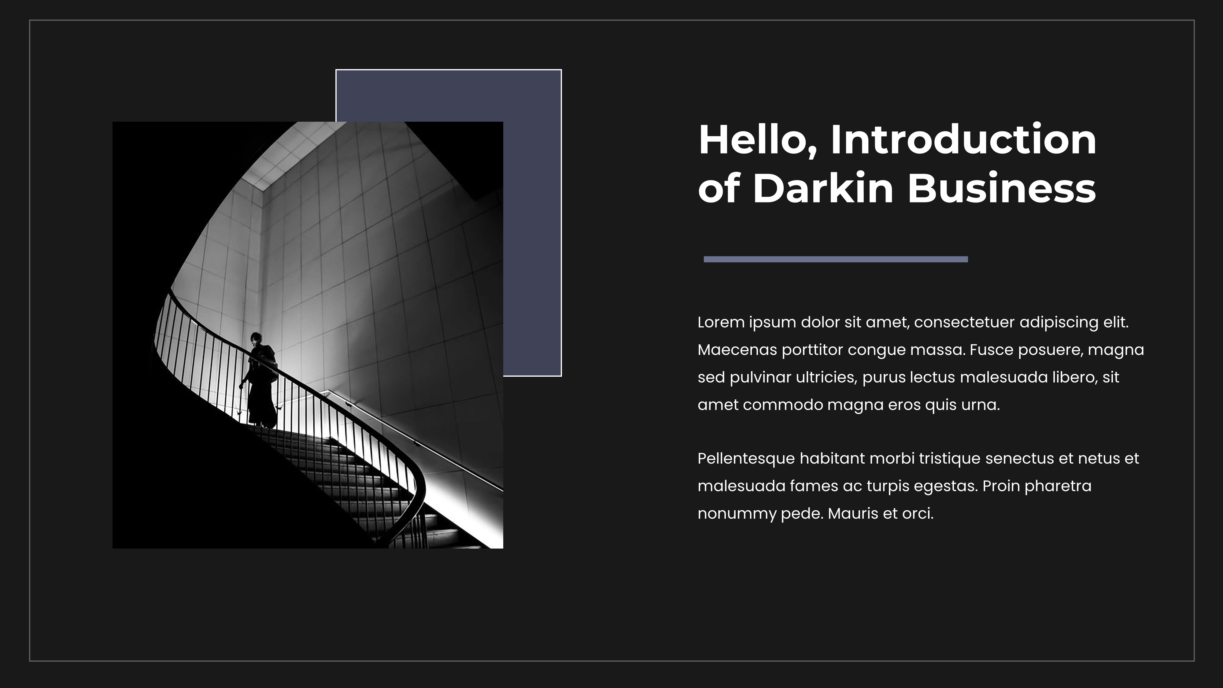 Darkin - Business Dark Theme Google Slides, Presentation Templates
