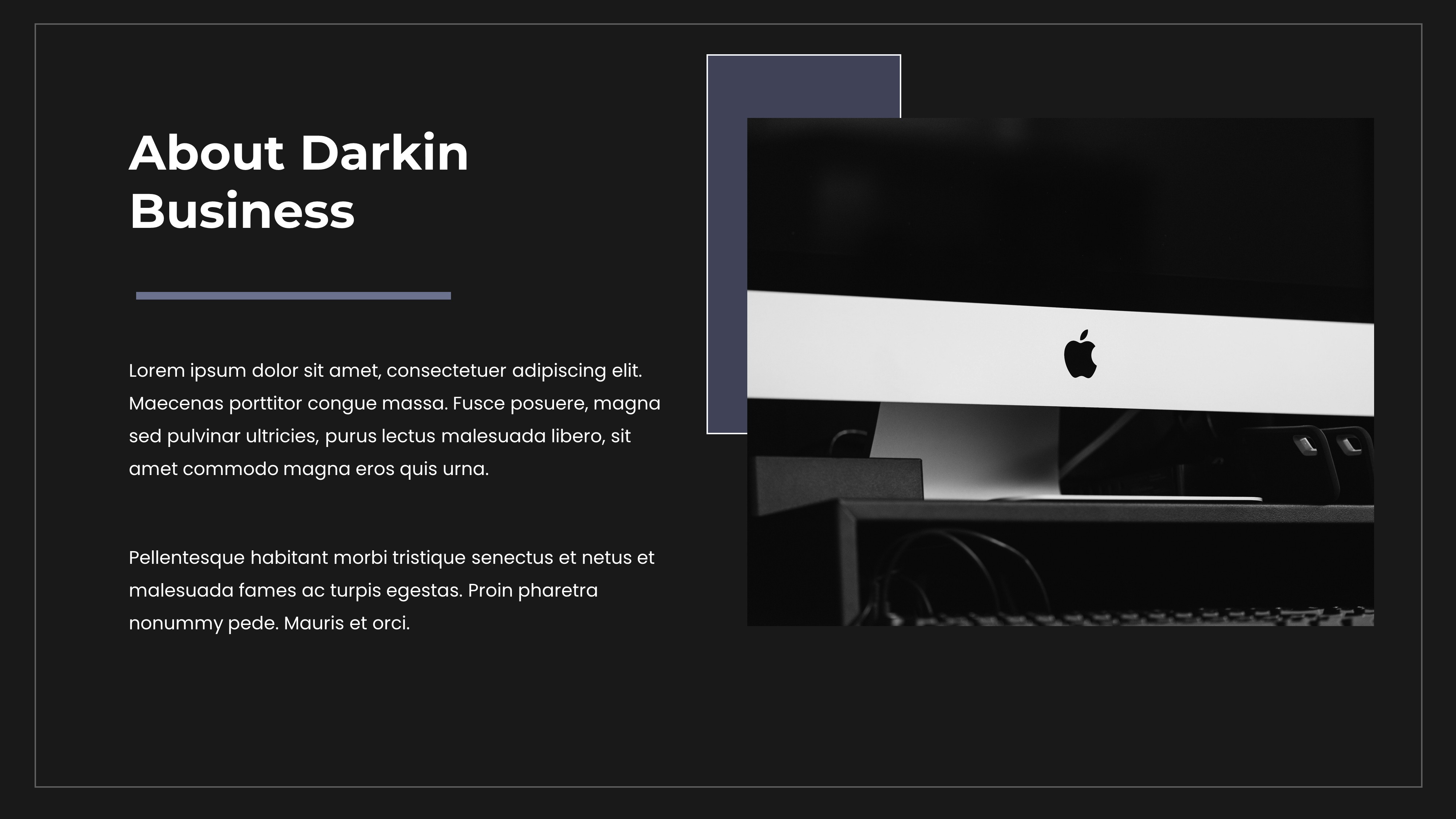 Darkin - Business Dark Theme Google Slides, Presentation Templates