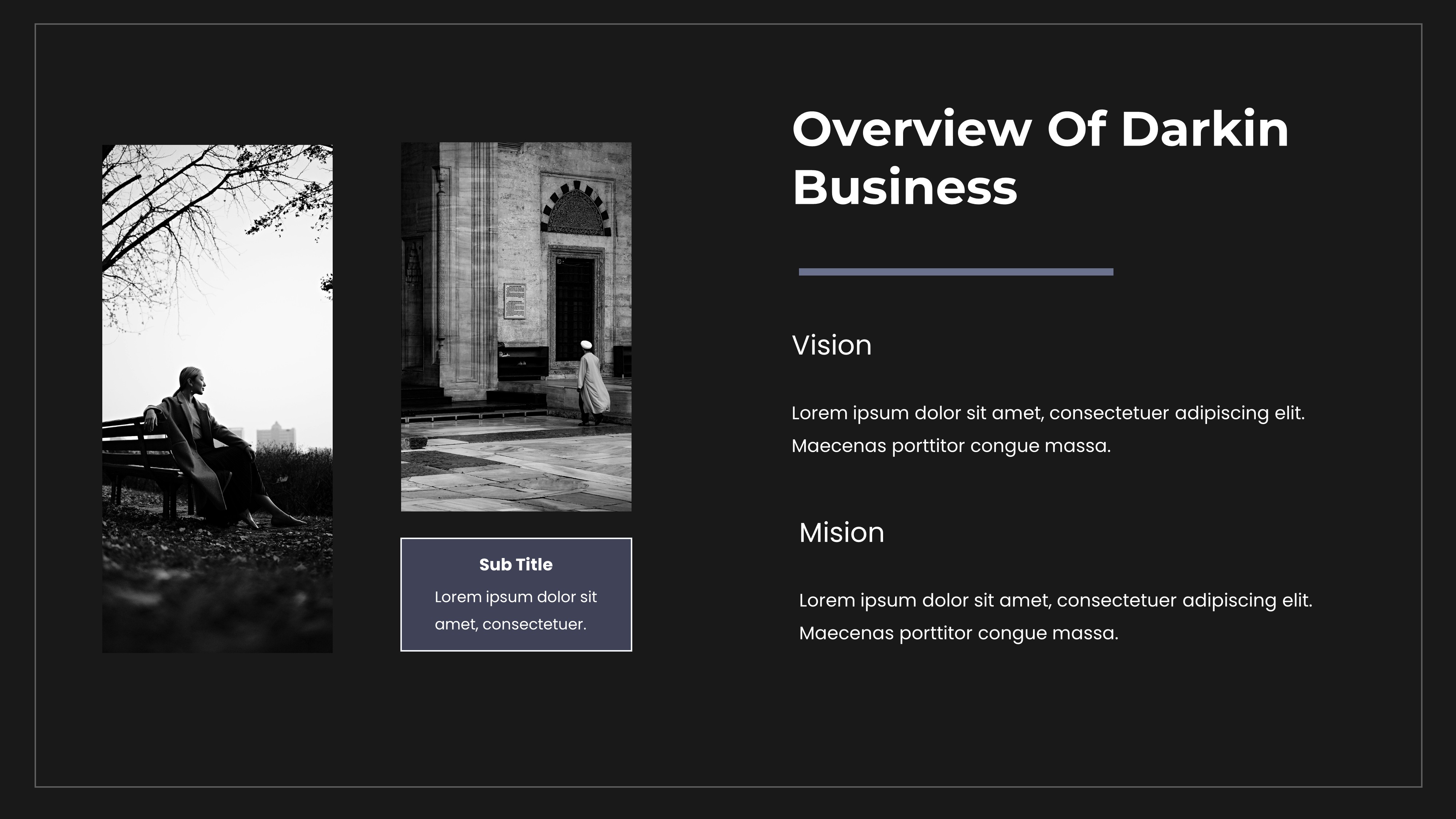 Darkin - Business Dark Theme Google Slides, Presentation Templates