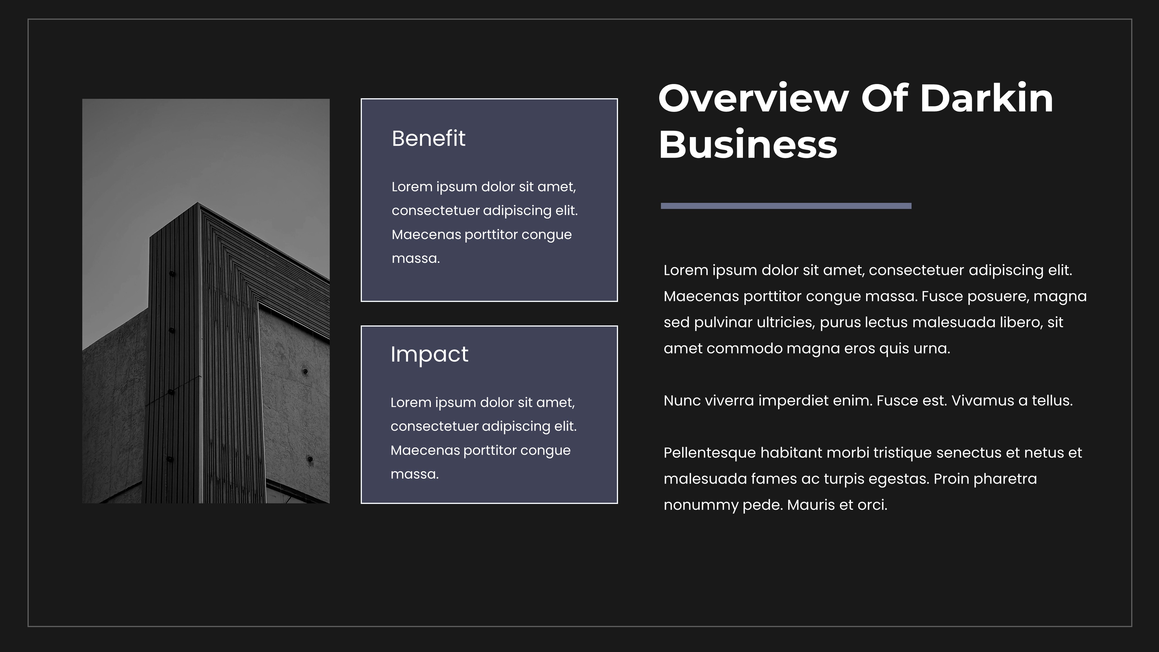 Darkin - Business Dark Theme Google Slides, Presentation Templates
