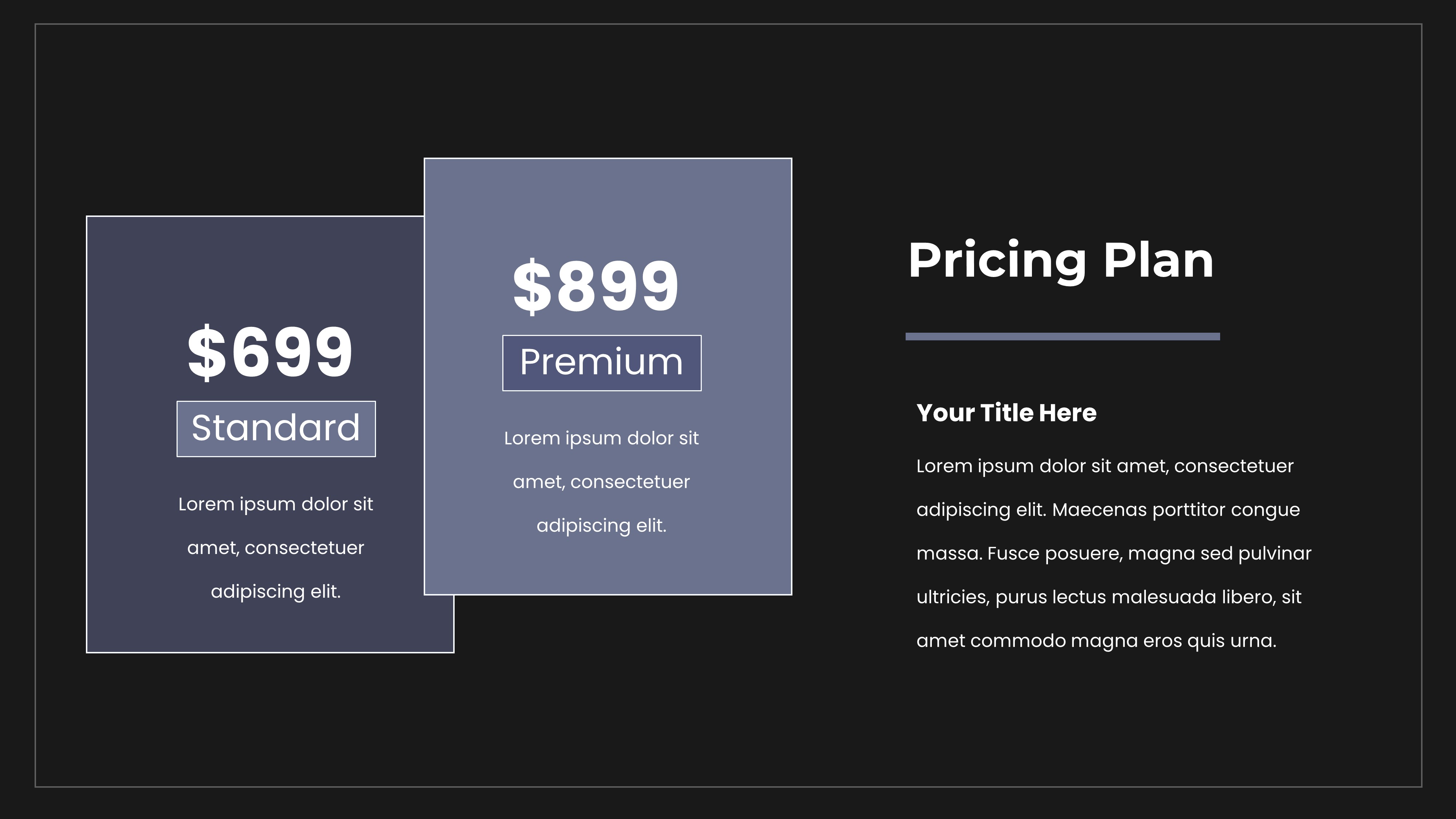 Darkin - Business Dark Theme Google Slides, Presentation Templates
