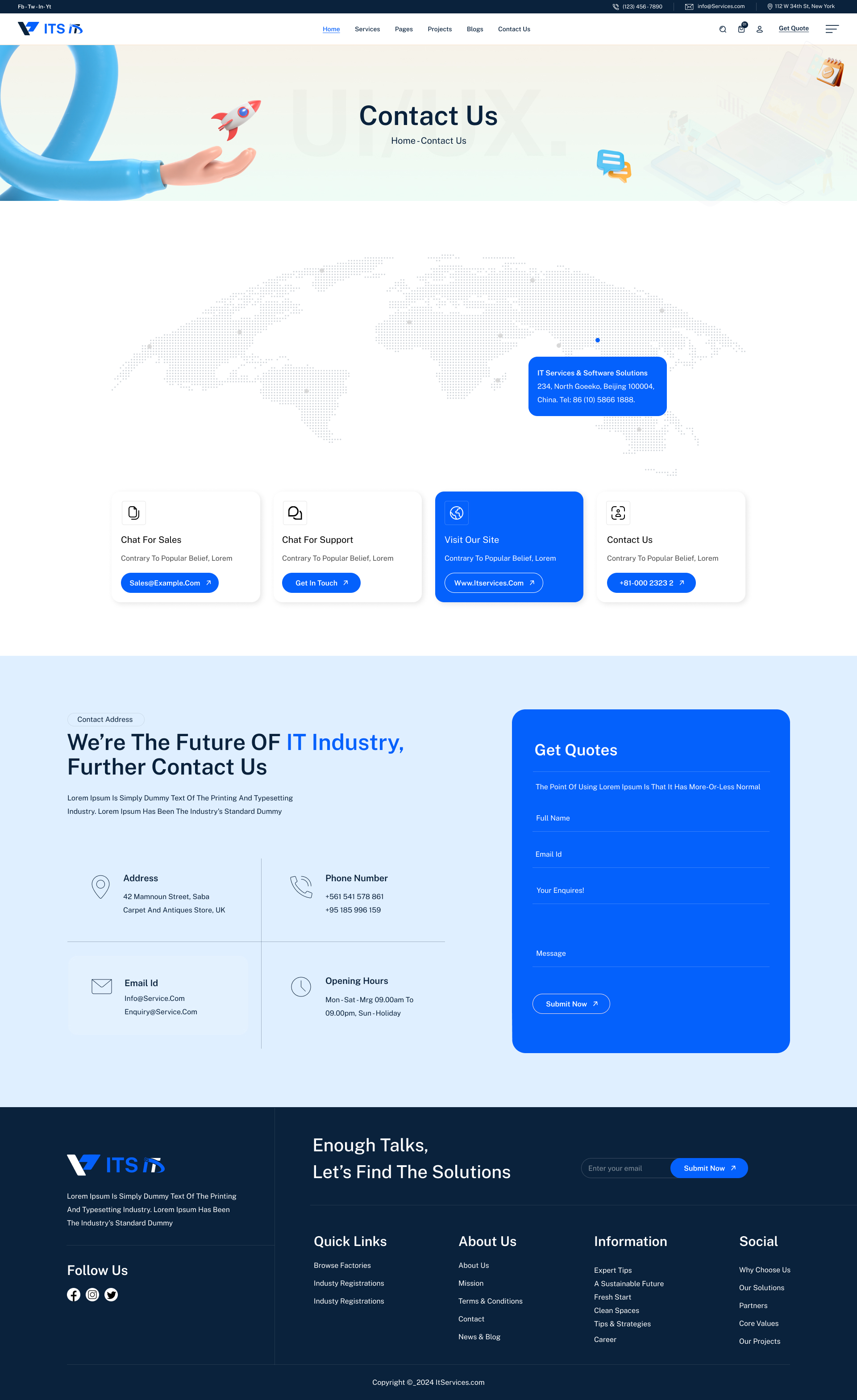 ItsIt - IT services and Software Company Figma Template by BuddhaThemes