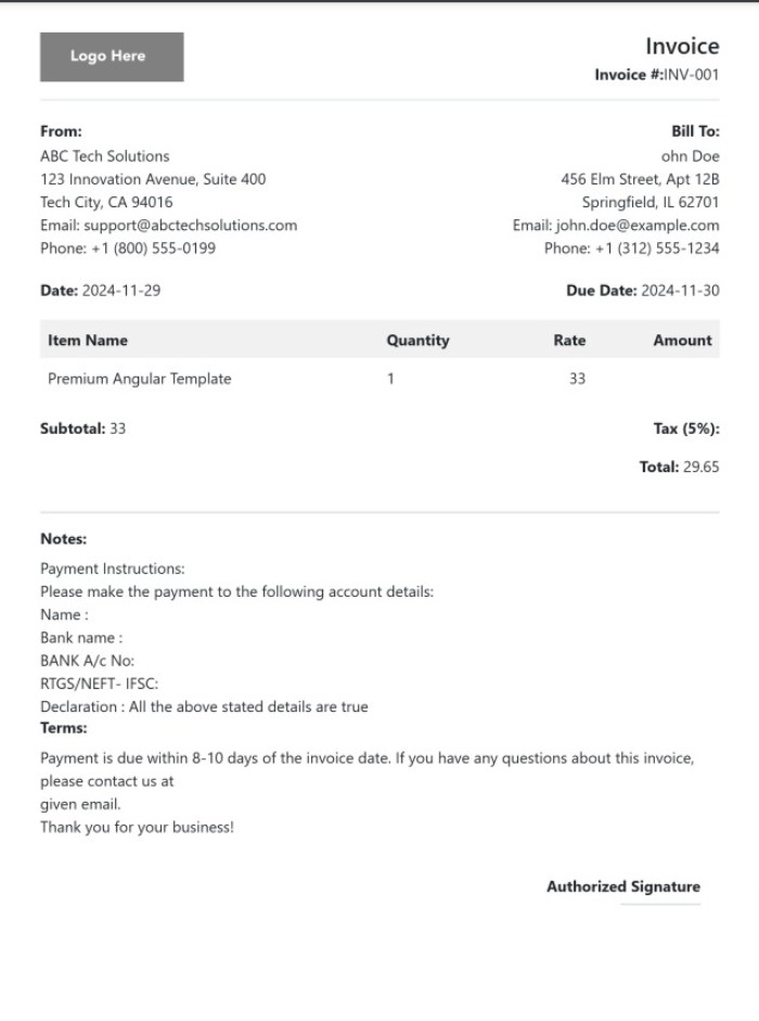 Modern Invoice Generator - Simplify Billing & Boost Productivity by ...
