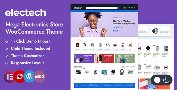 Electech - Electronics Store WooCommerce WordPress Theme by codezeel