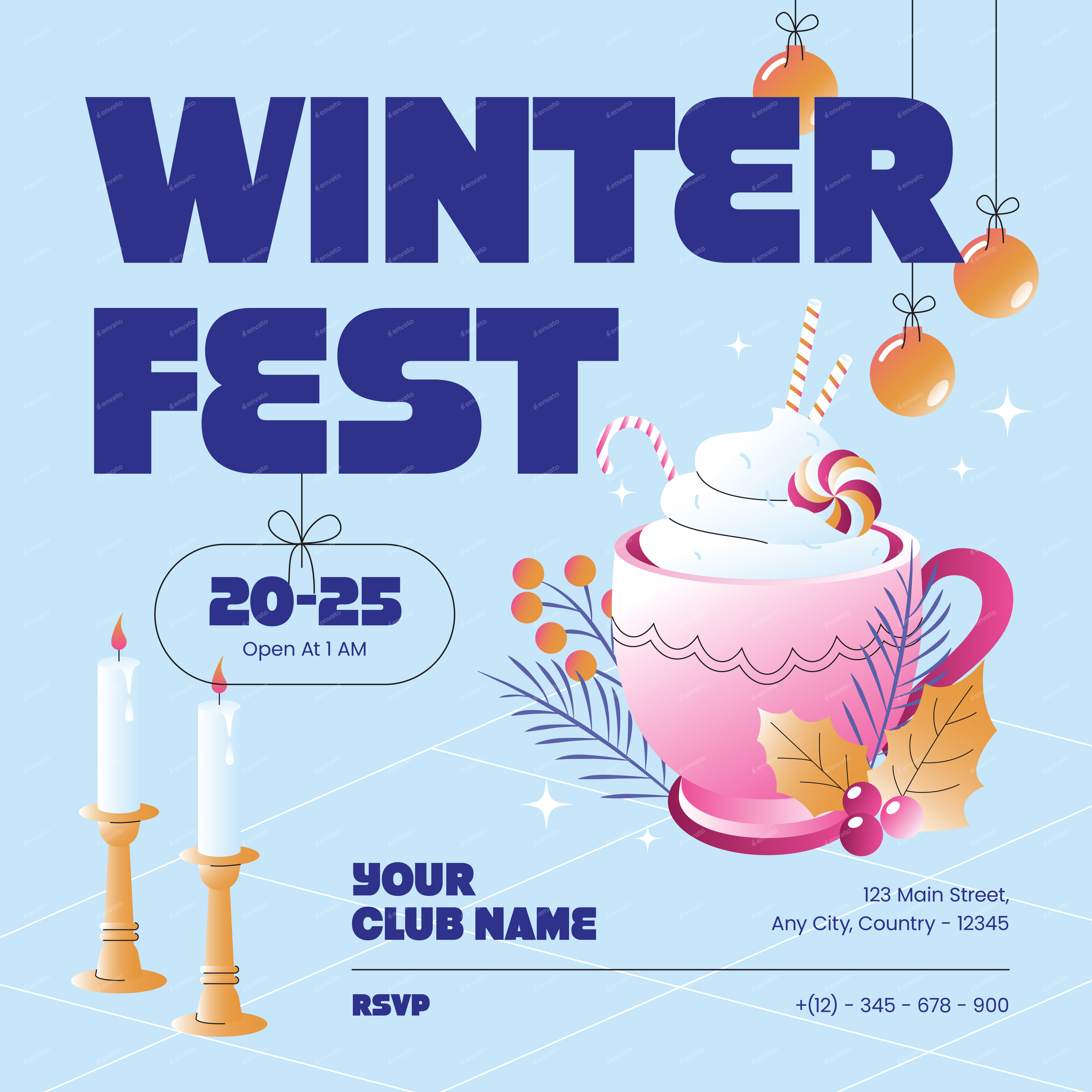Winter Festival Flyer, Print Templates | GraphicRiver
