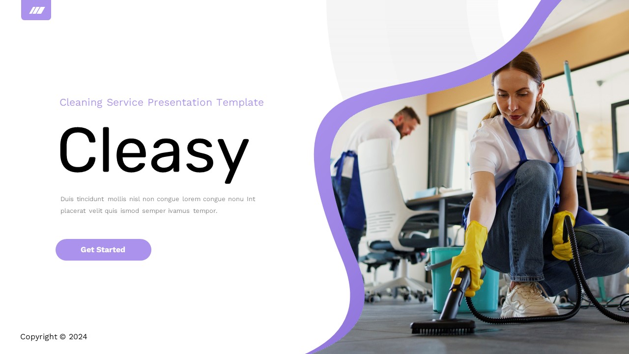 Cleasy - Cleaning Service Keynote Template, Presentation Templates