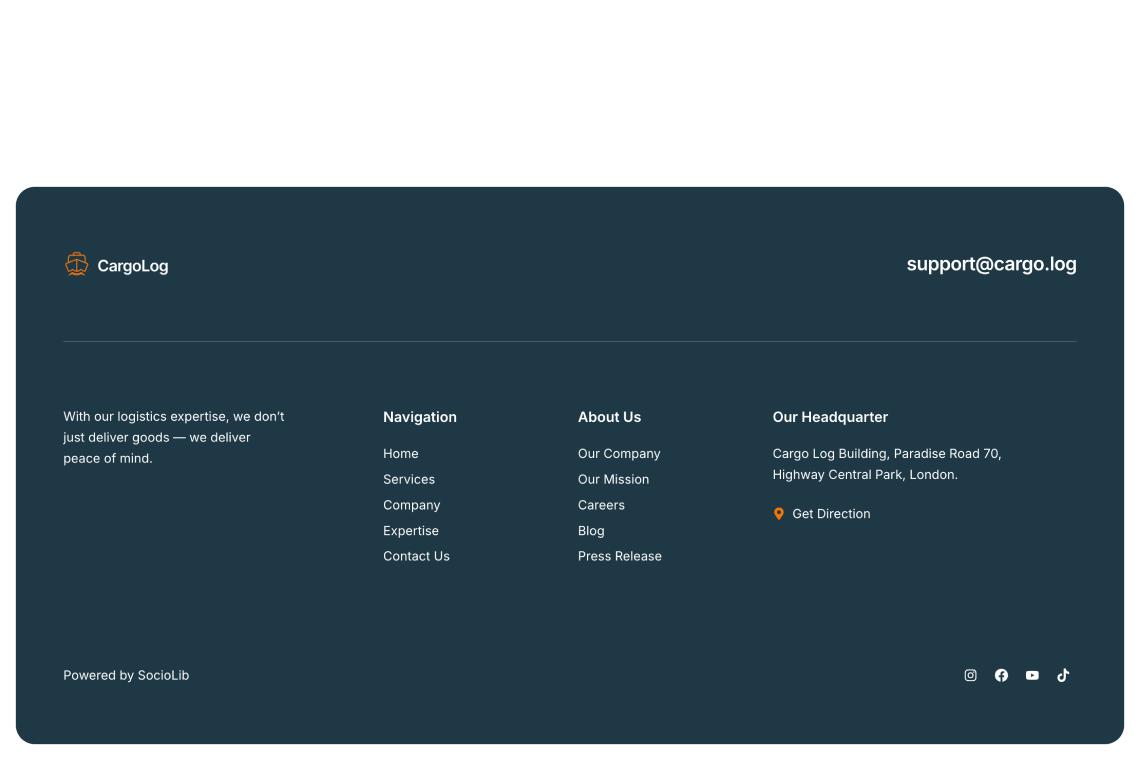 CargoLog - Logistic Cargo & Transportation Elementor Template Kit by ...