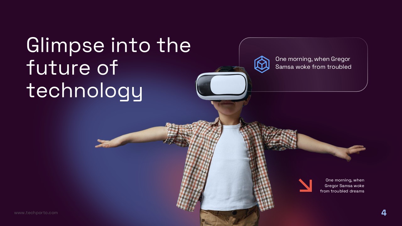 Technology Portfolio Presentation Template, Presentation Templates