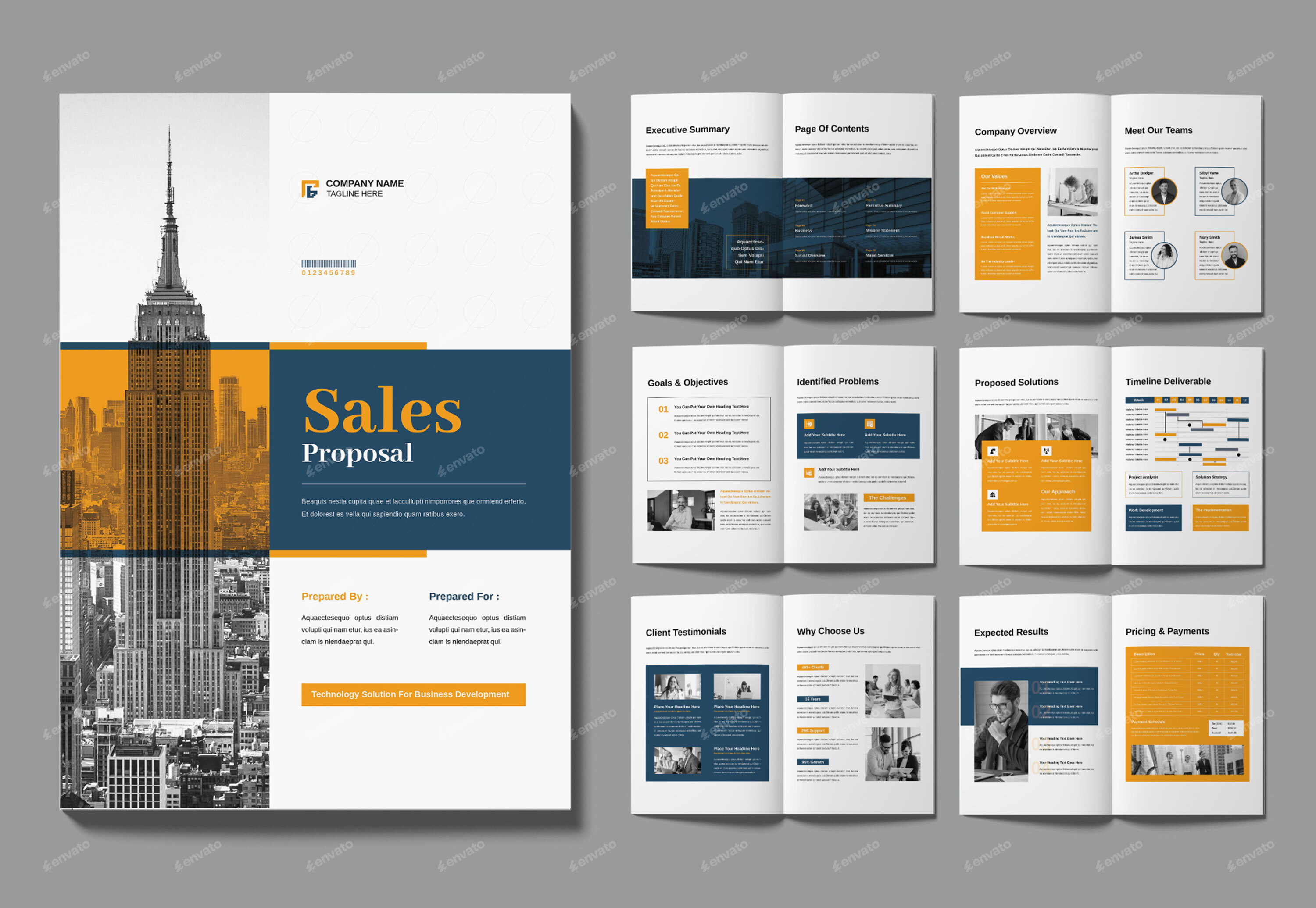 Sales Proposal Template Layout, Print Templates | GraphicRiver