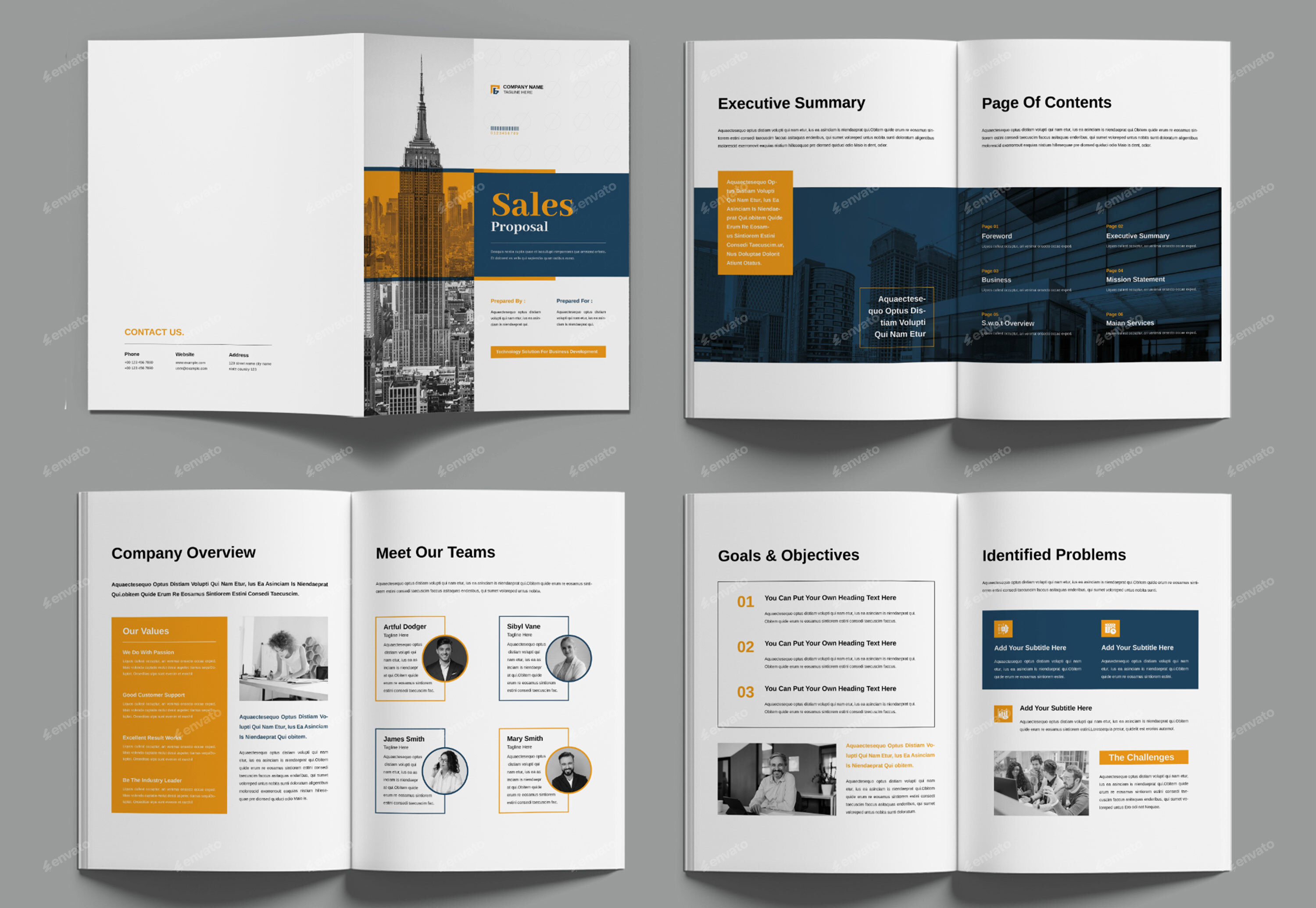 Sales Proposal Template Layout, Print Templates | GraphicRiver