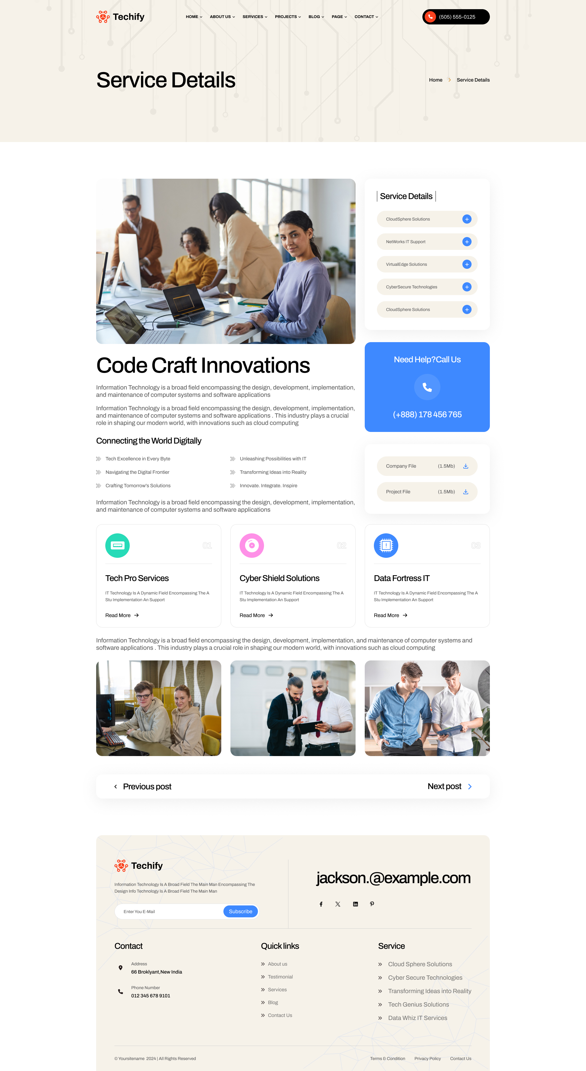 Techify - IT Services & Digital Agency Figma Template by Mugli ...