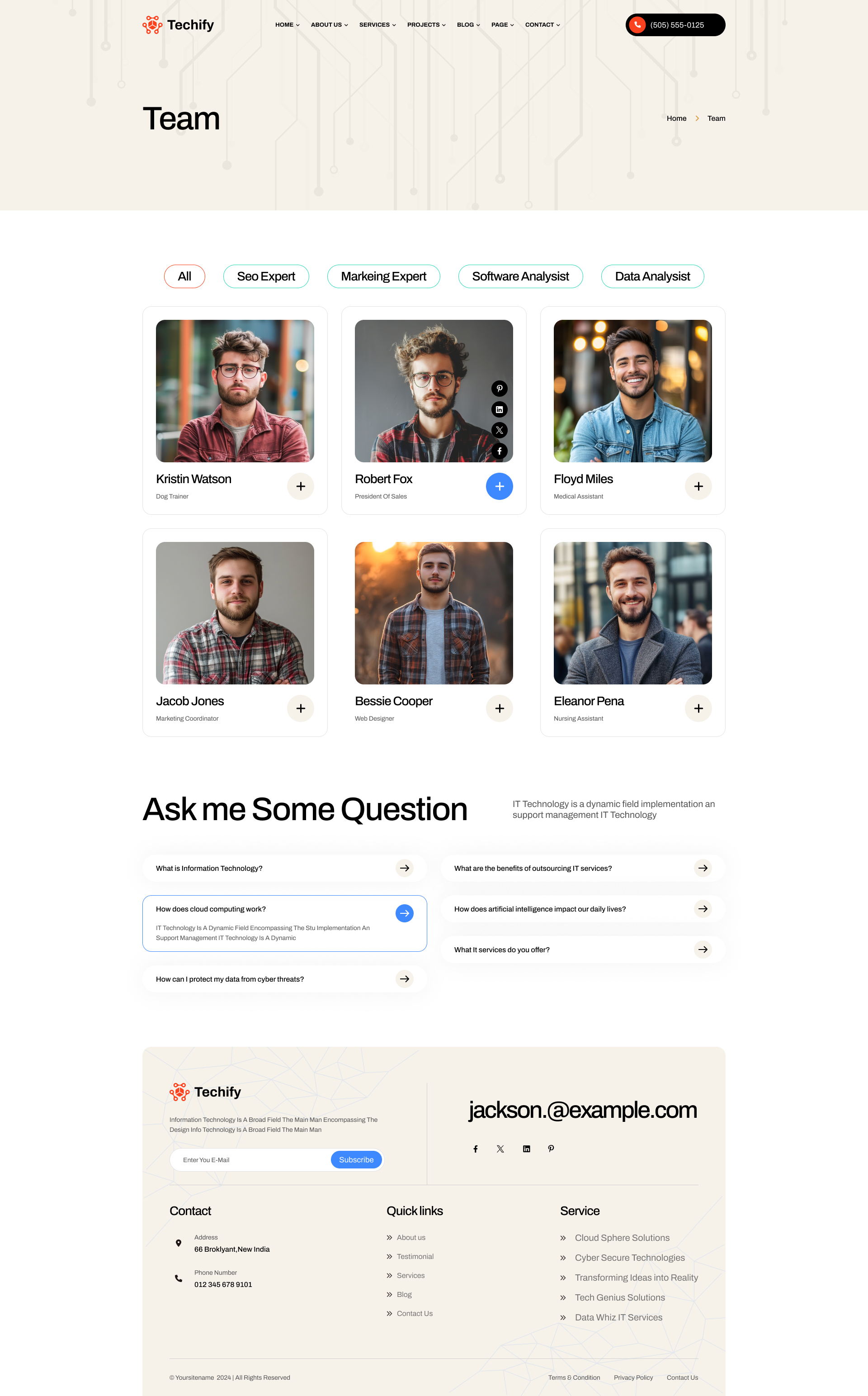 Techify - IT Services & Digital Agency Figma Template by Mugli ...