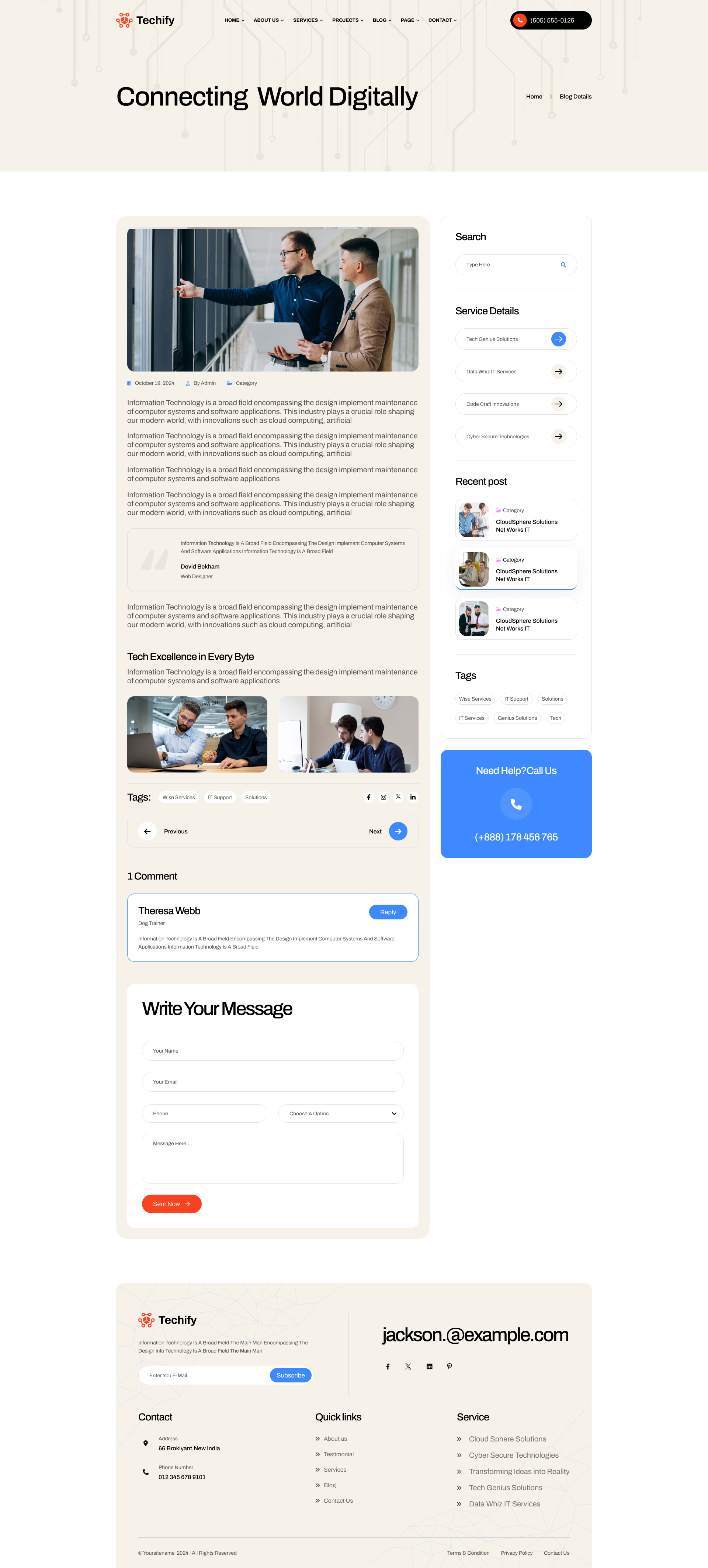 Techify - IT Services & Digital Agency Figma Template by Mugli ...