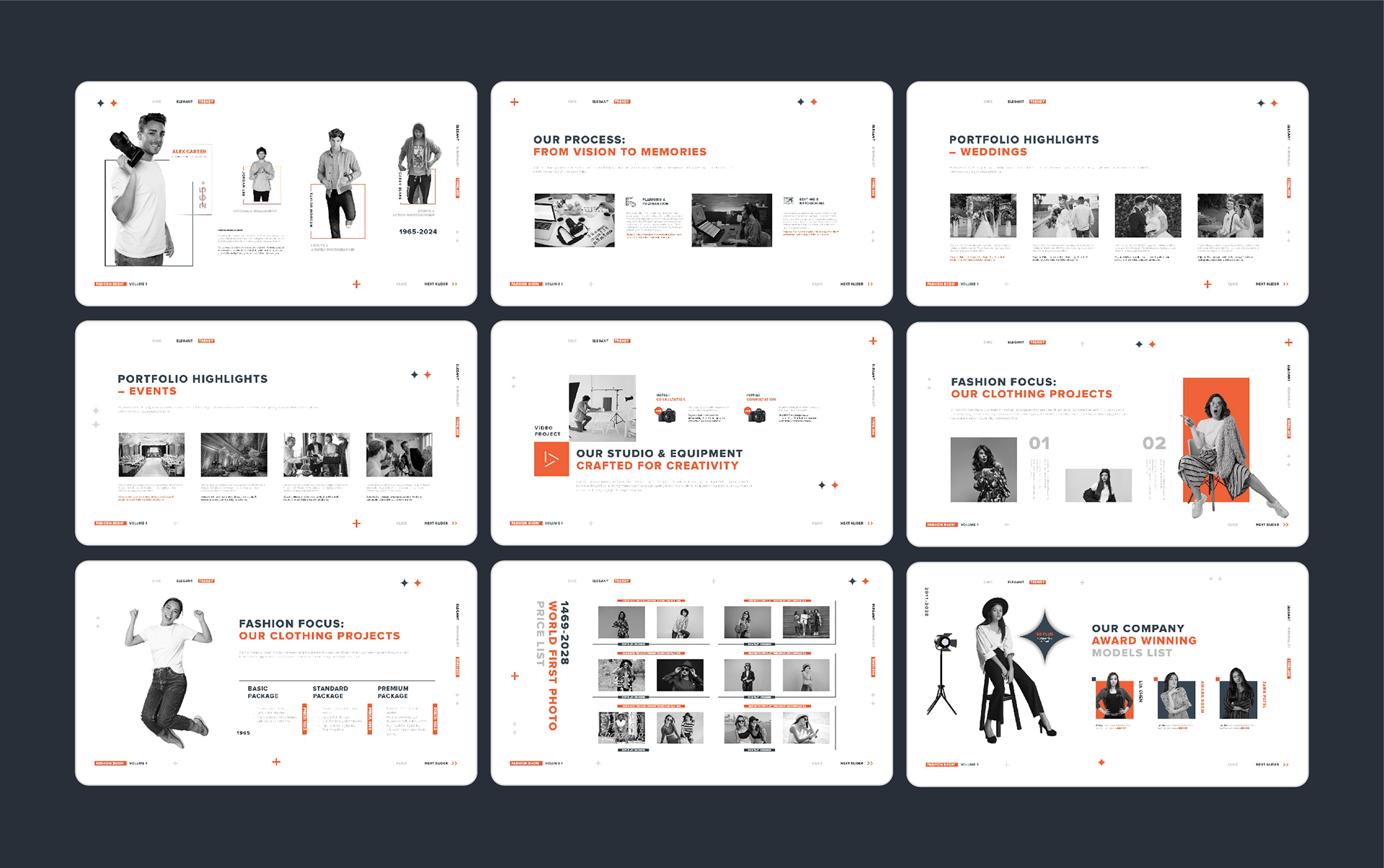 Fashion: Business Keynote Presentation Template, Presentation Templates