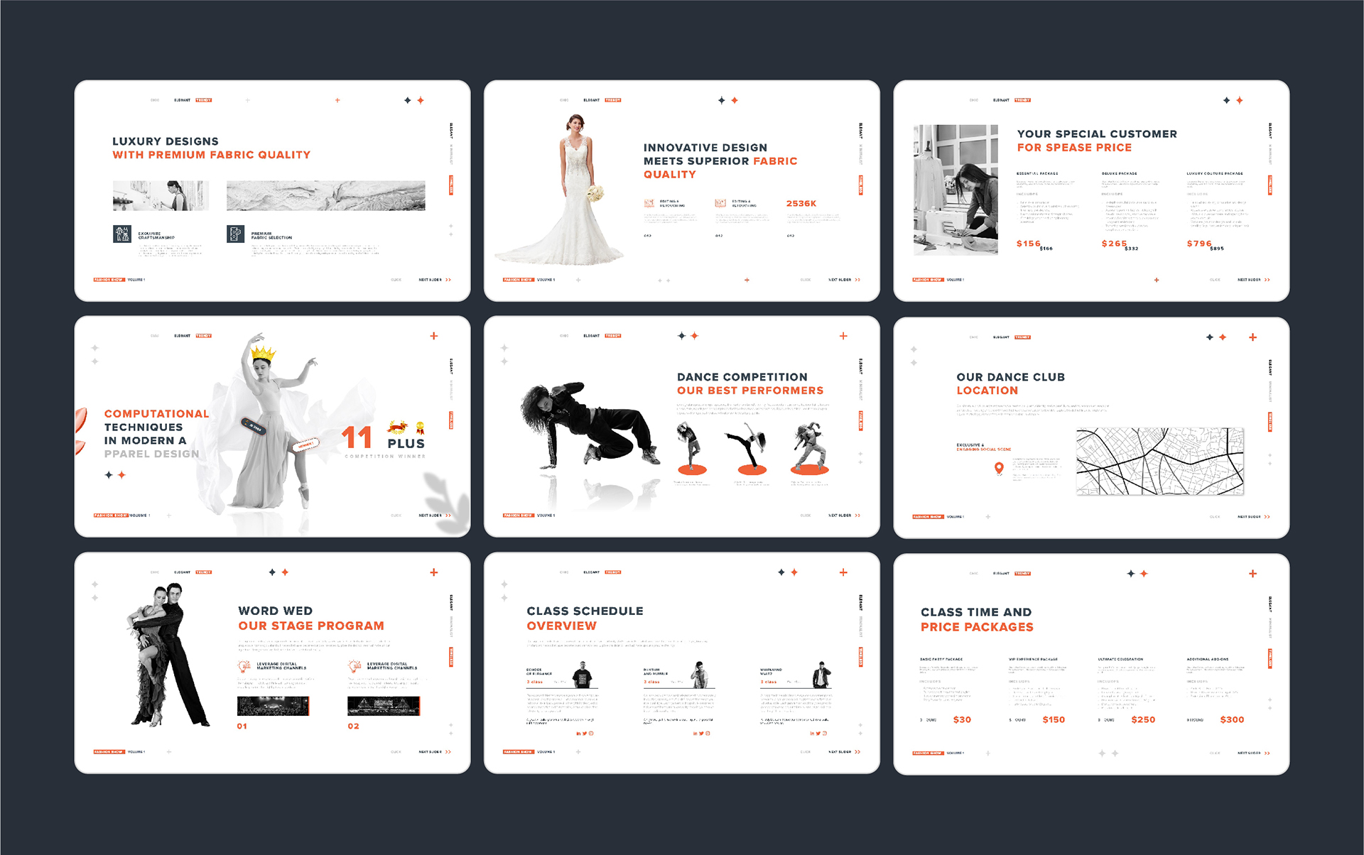 Fashion: Business Keynote Presentation Template, Presentation Templates