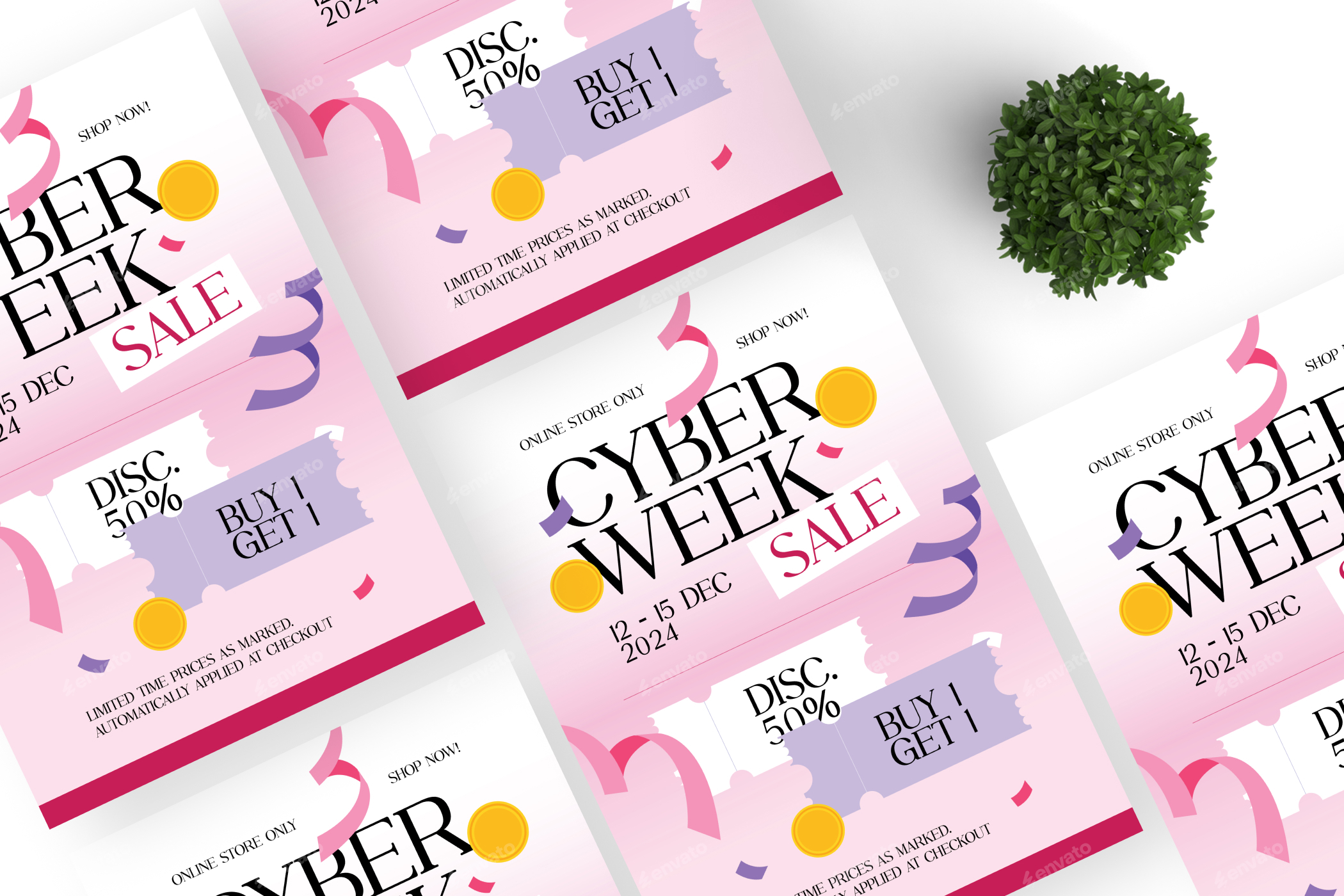 Cyber Week Sale - Flyer Set, Print Templates | GraphicRiver