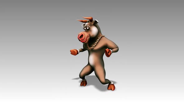 Happy Bull - Cartoon Dance 1, Motion Graphics | VideoHive