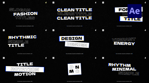 Text Animation /Ae, After Effects Project Files | VideoHive