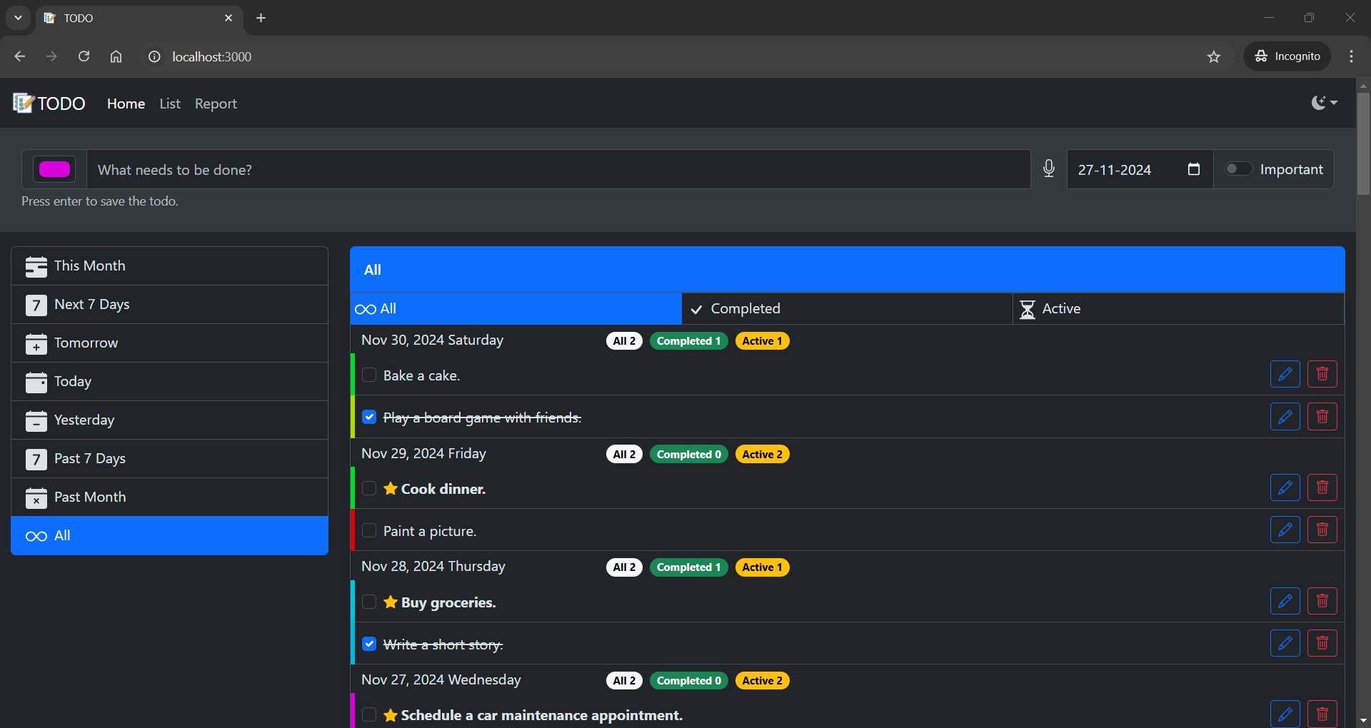 TODO App React JS (Local Storage) by dynomix | CodeCanyon