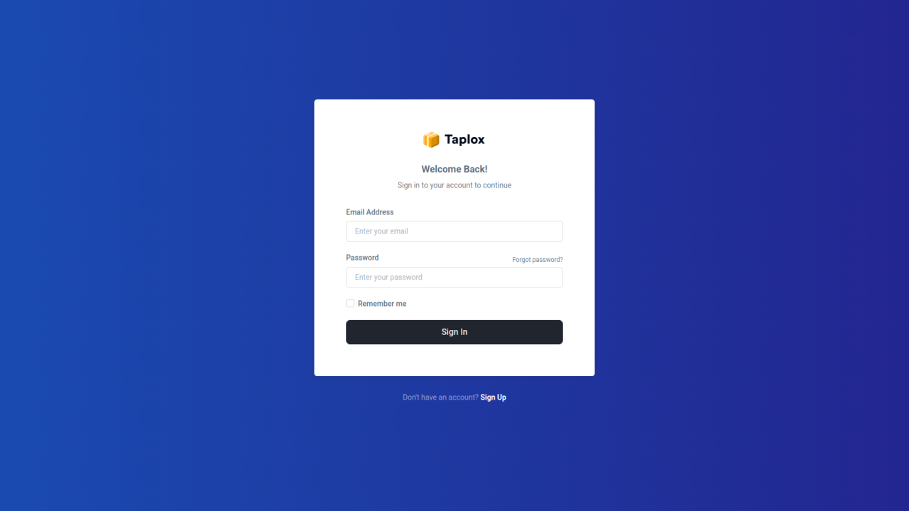Taplox - CodeIgniter Admin Dashboard and UI Kit Template by Stackbros