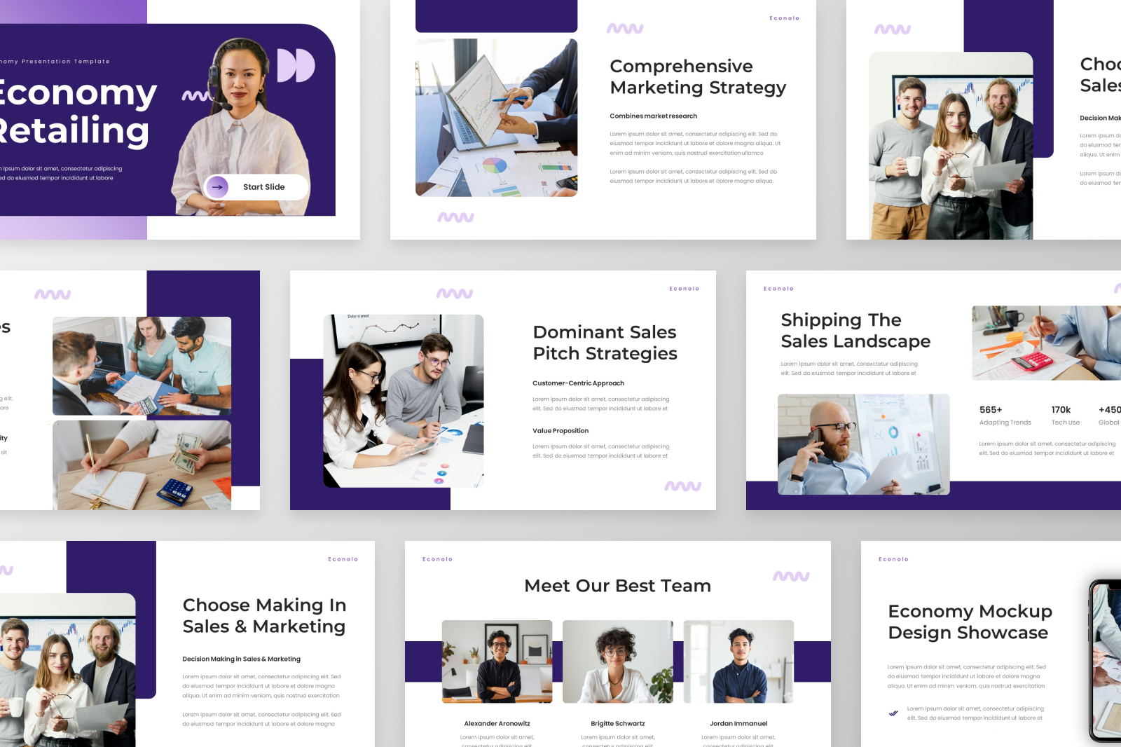 Econolo - Economy Google Slide Template, Presentation Templates ...