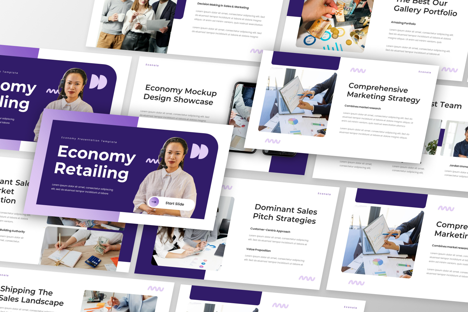 Econolo - Economy PowerPoint Template, Presentation Templates ...