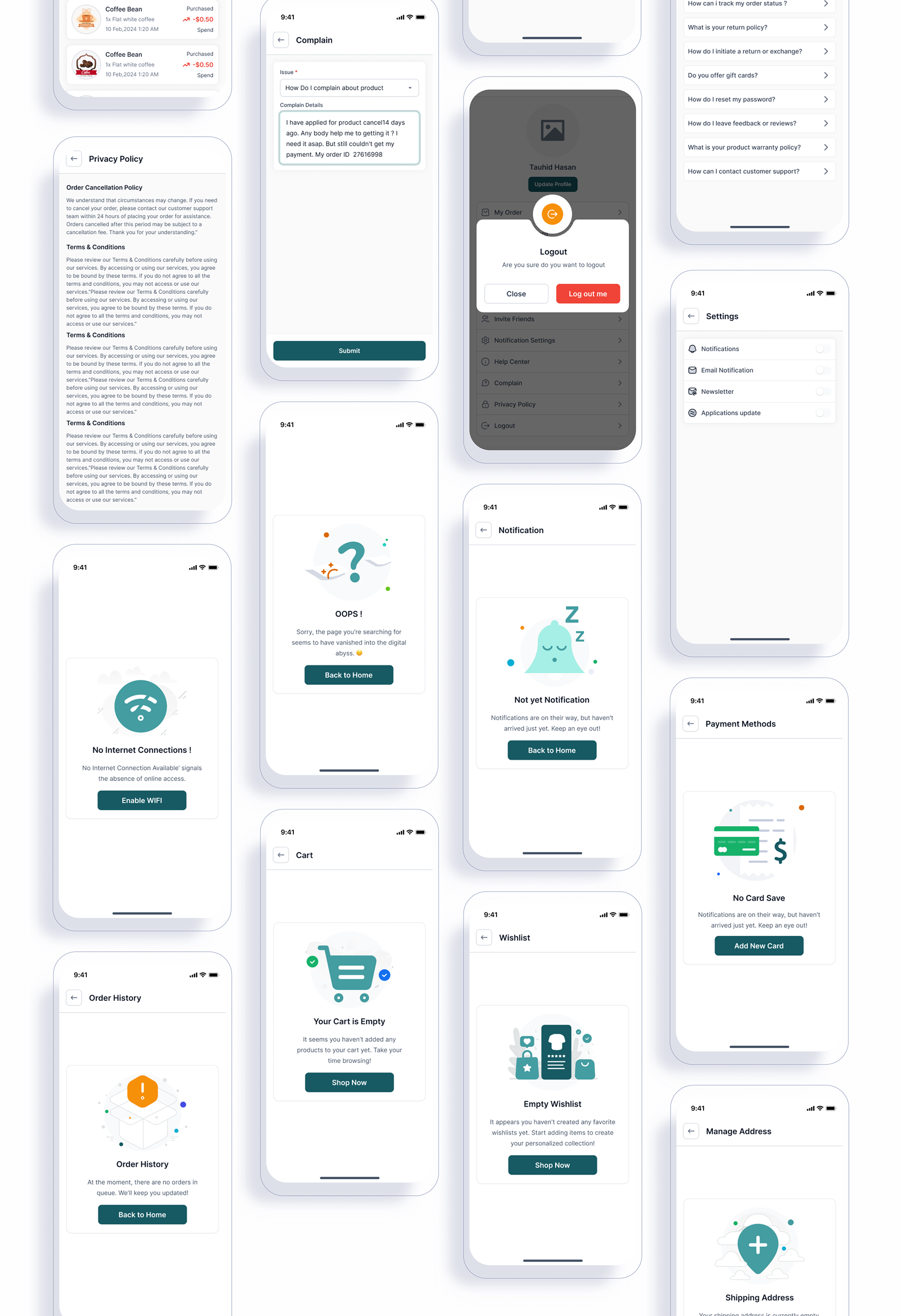 Winder –Listing Auction App Adobe XD UI Template by createuiux ...