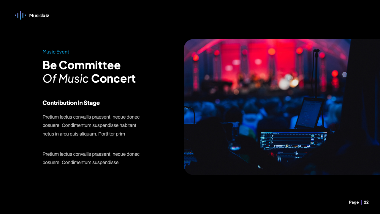 Musicbiz - Music Event Keynote Template, Presentation Templates ...